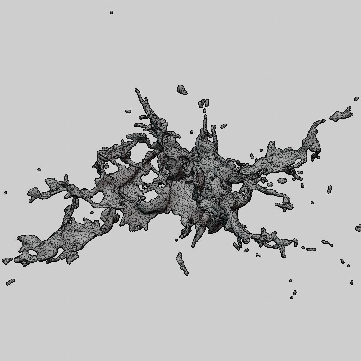 Animated Blood Splash 37 3D model animated | CGTrader
