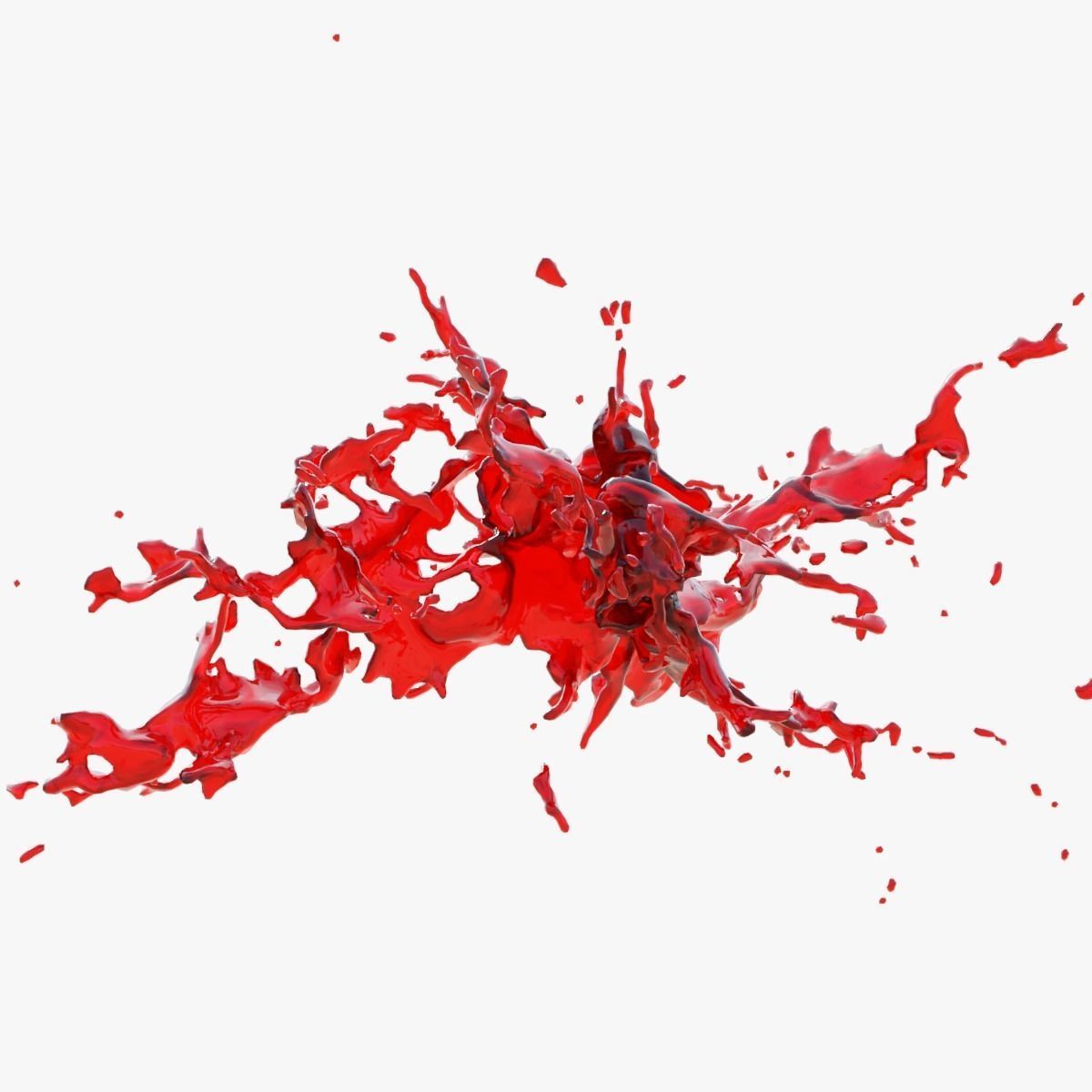 Animated Blood Splash 37 3D model animated | CGTrader