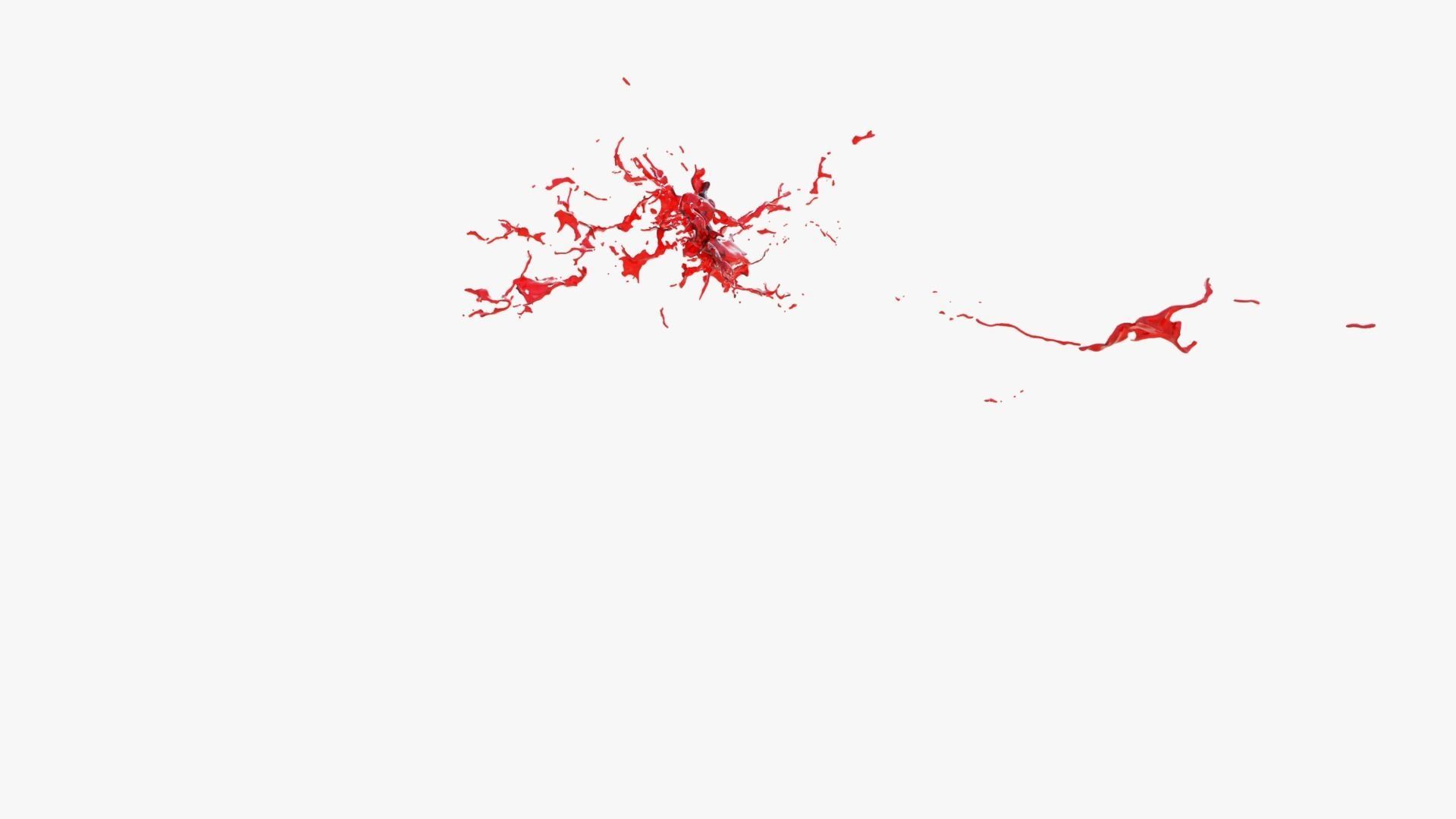 Animated Blood Splash 37 3D model animated | CGTrader