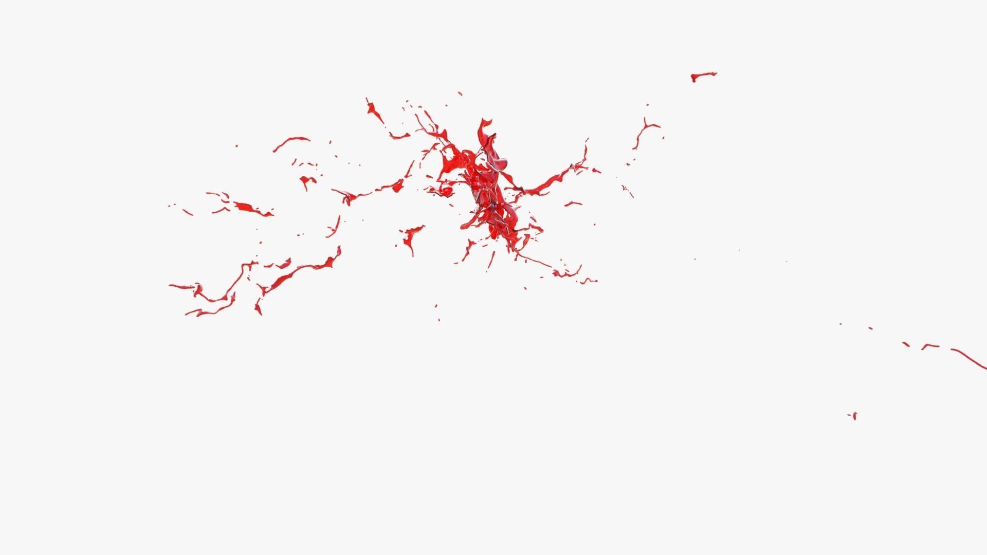 Animated Blood Splash 37 3D model animated | CGTrader