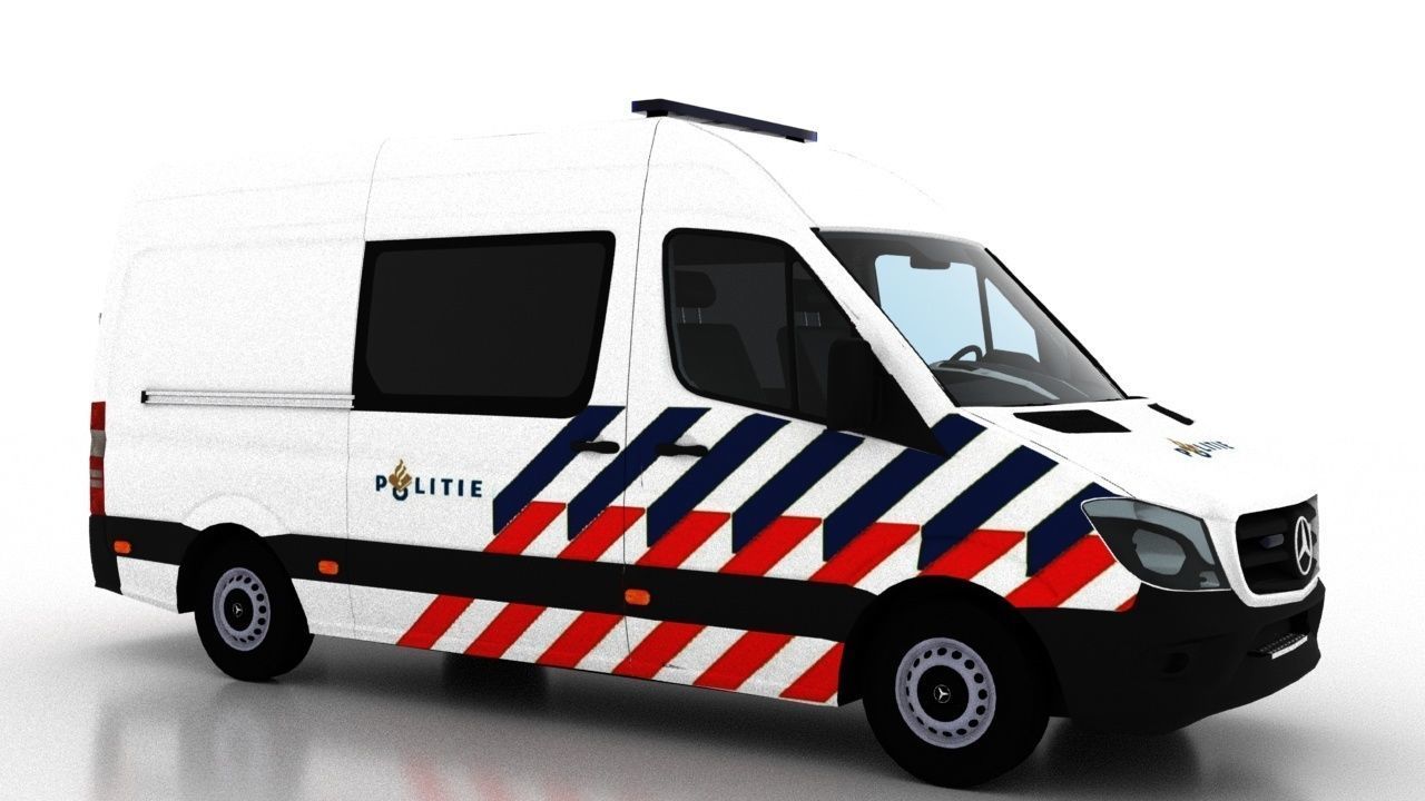 Mercedes Benz Sprinter L2H2 2015 Netherlands Police Crew Van 3D model ...