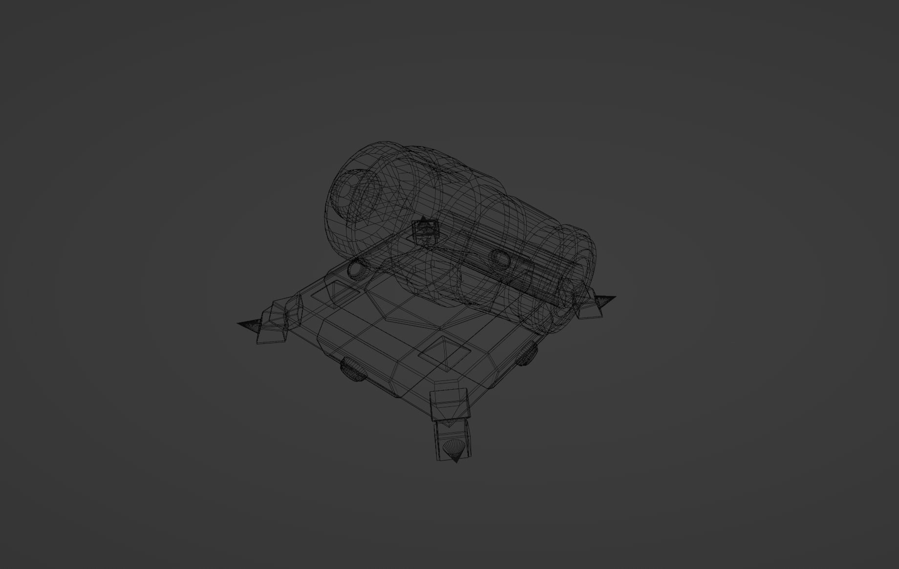 Cannon - Clash of Clans - Gold free VR / AR / low-poly 3D model rigged ...
