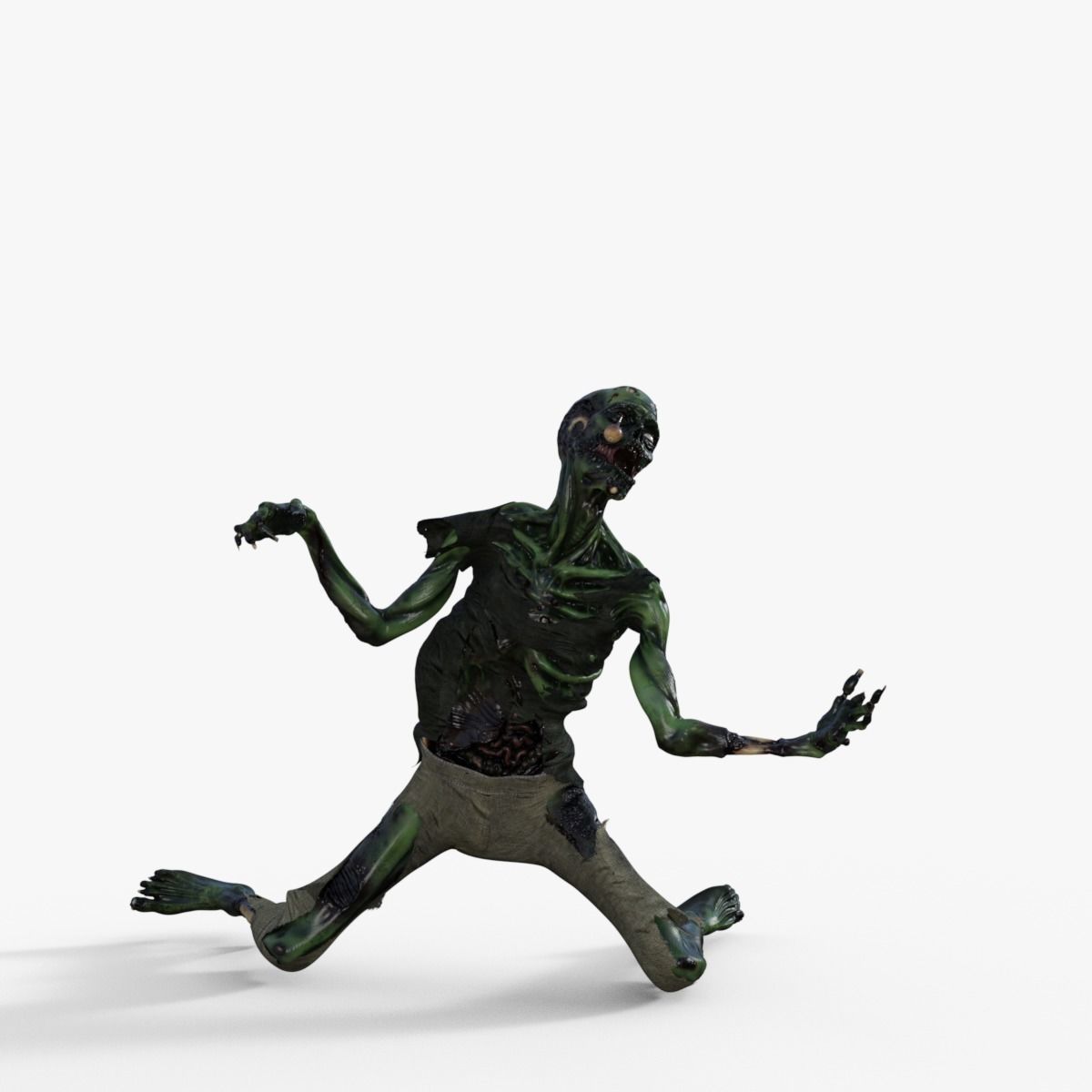 Scary Zombie Skeleton Rigged 3D model rigged | CGTrader