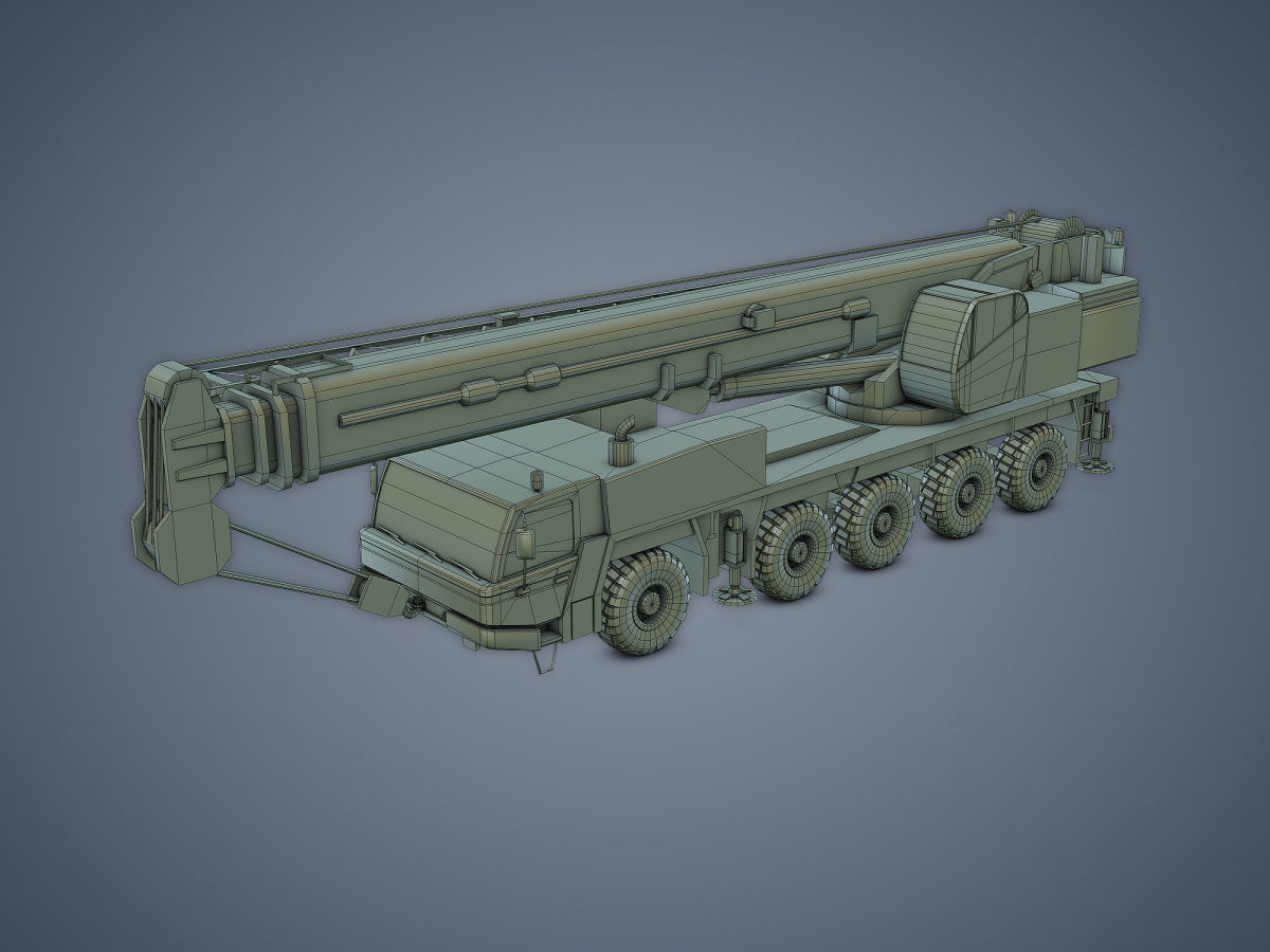 3D model Mobile Crane VR / AR / low-poly | CGTrader