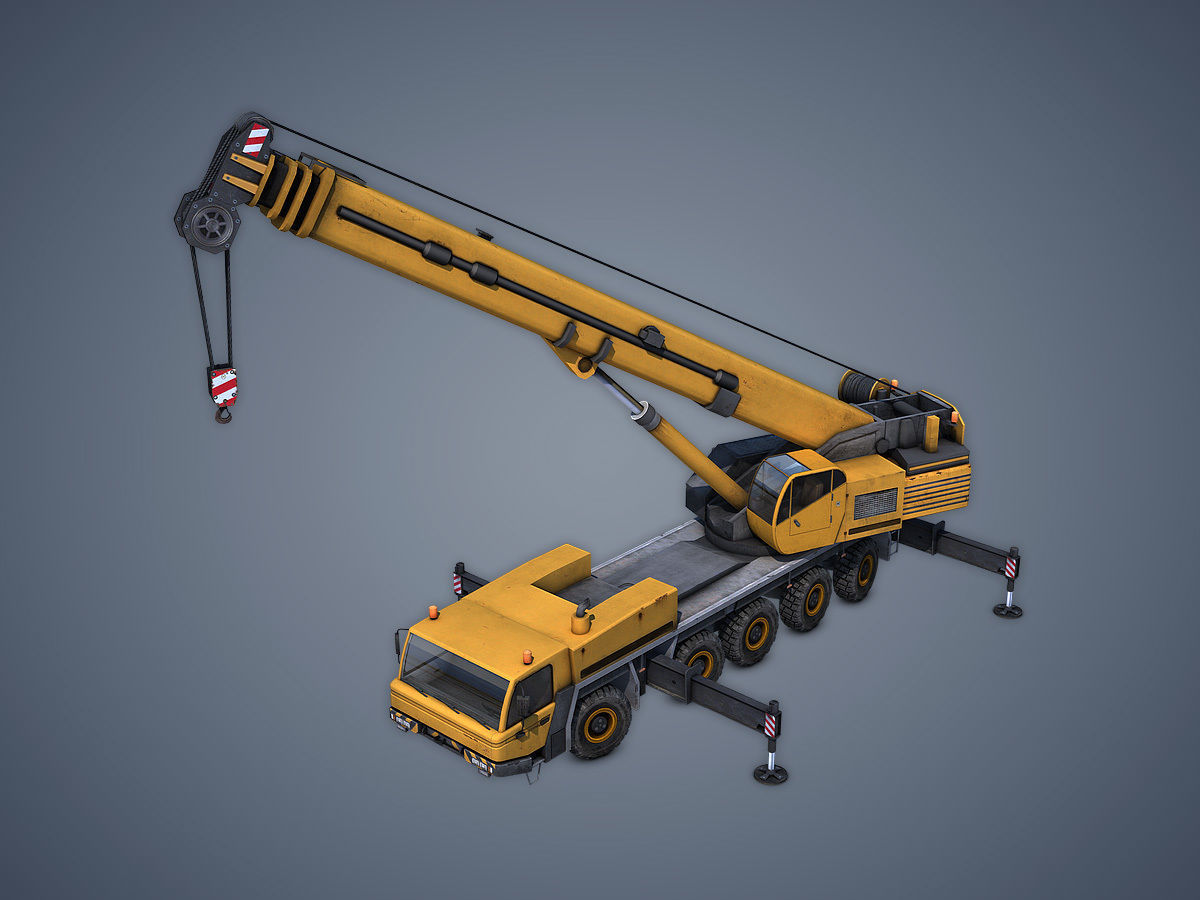 3D model Mobile Crane VR / AR / low-poly | CGTrader