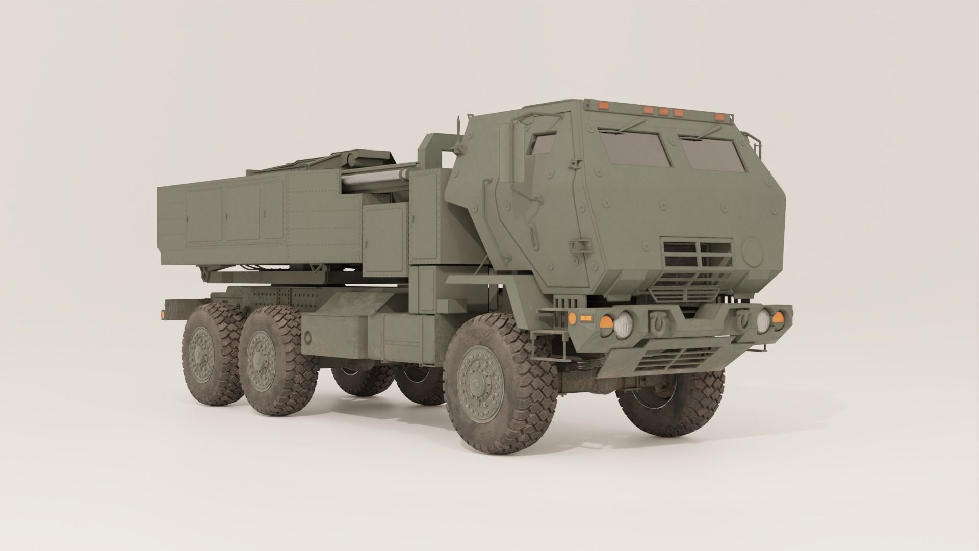 3D model M142 HIMARS - High Mobility Artillery Rocket System 3D model VR / AR / low-poly | CGTrader