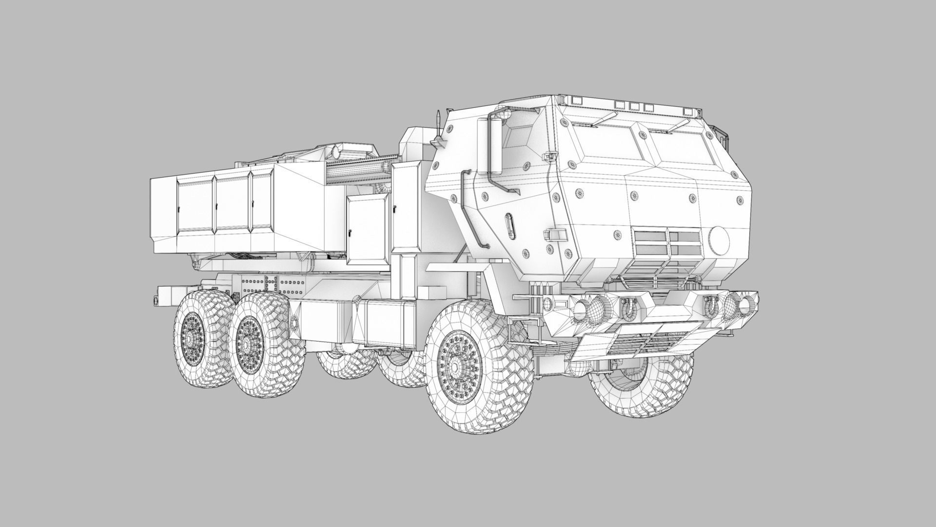 3D model M142 HIMARS - High Mobility Artillery Rocket System 3D model ...
