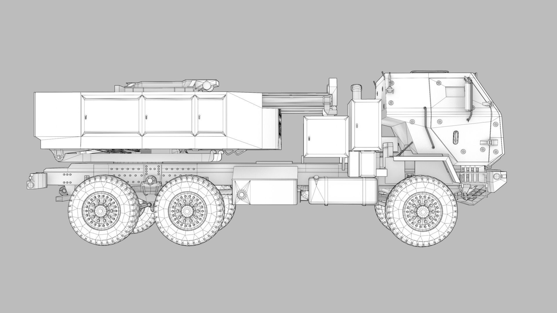 3D model M142 HIMARS - High Mobility Artillery Rocket System 3D model ...