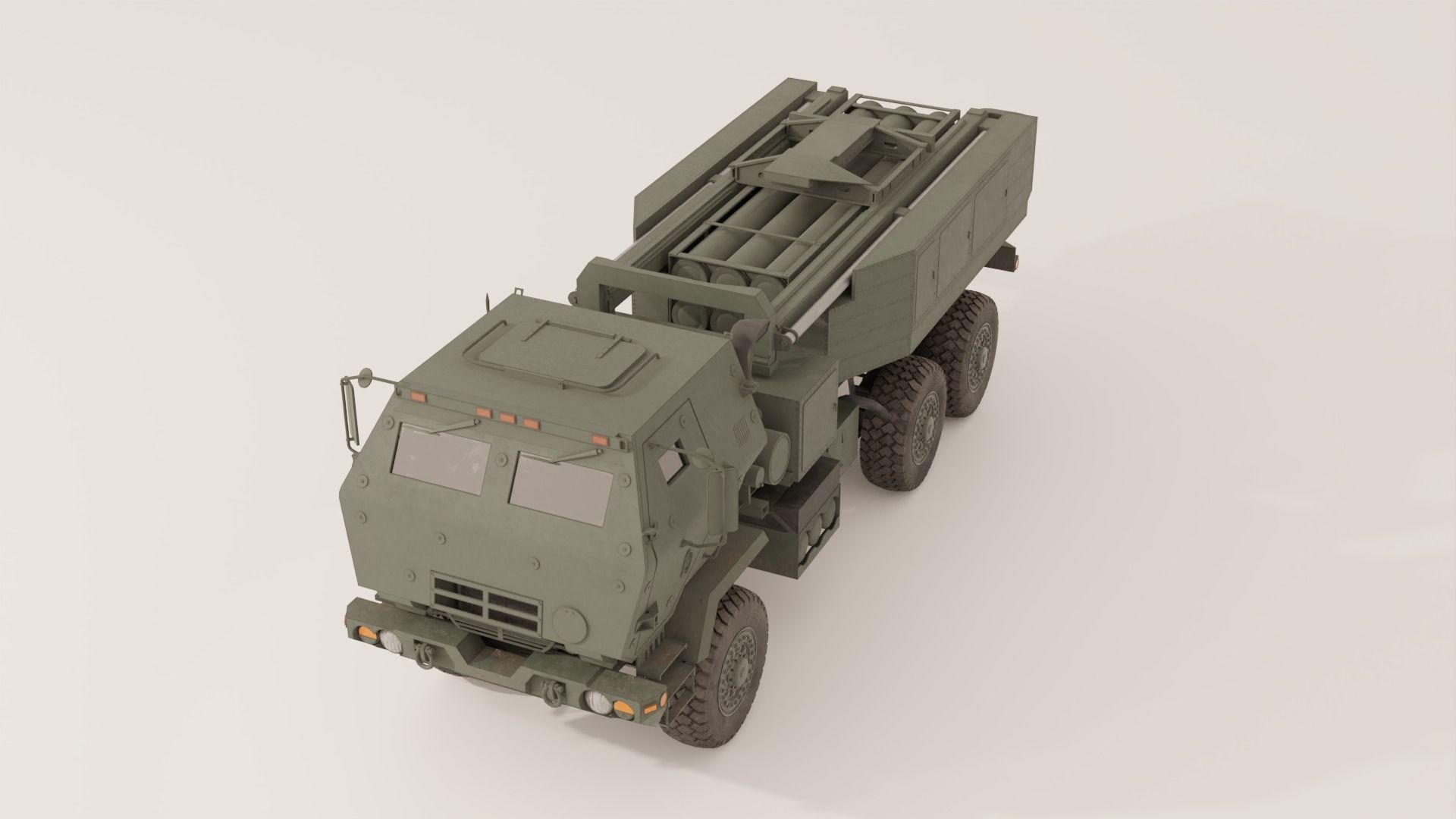 3D model M142 HIMARS - High Mobility Artillery Rocket System 3D model VR / AR / low-poly | CGTrader