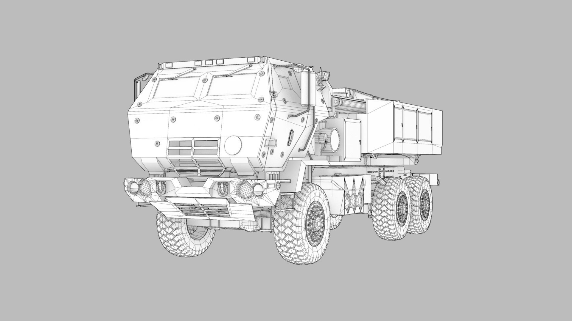 3D model M142 HIMARS - High Mobility Artillery Rocket System 3D model ...