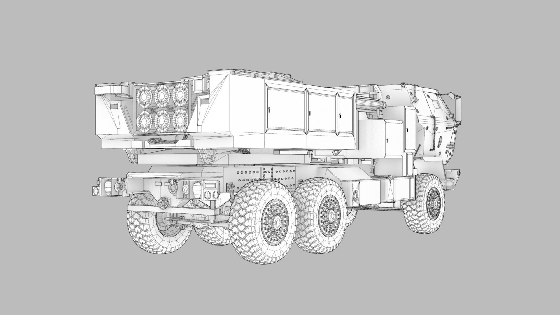 3D model M142 HIMARS - High Mobility Artillery Rocket System 3D model ...