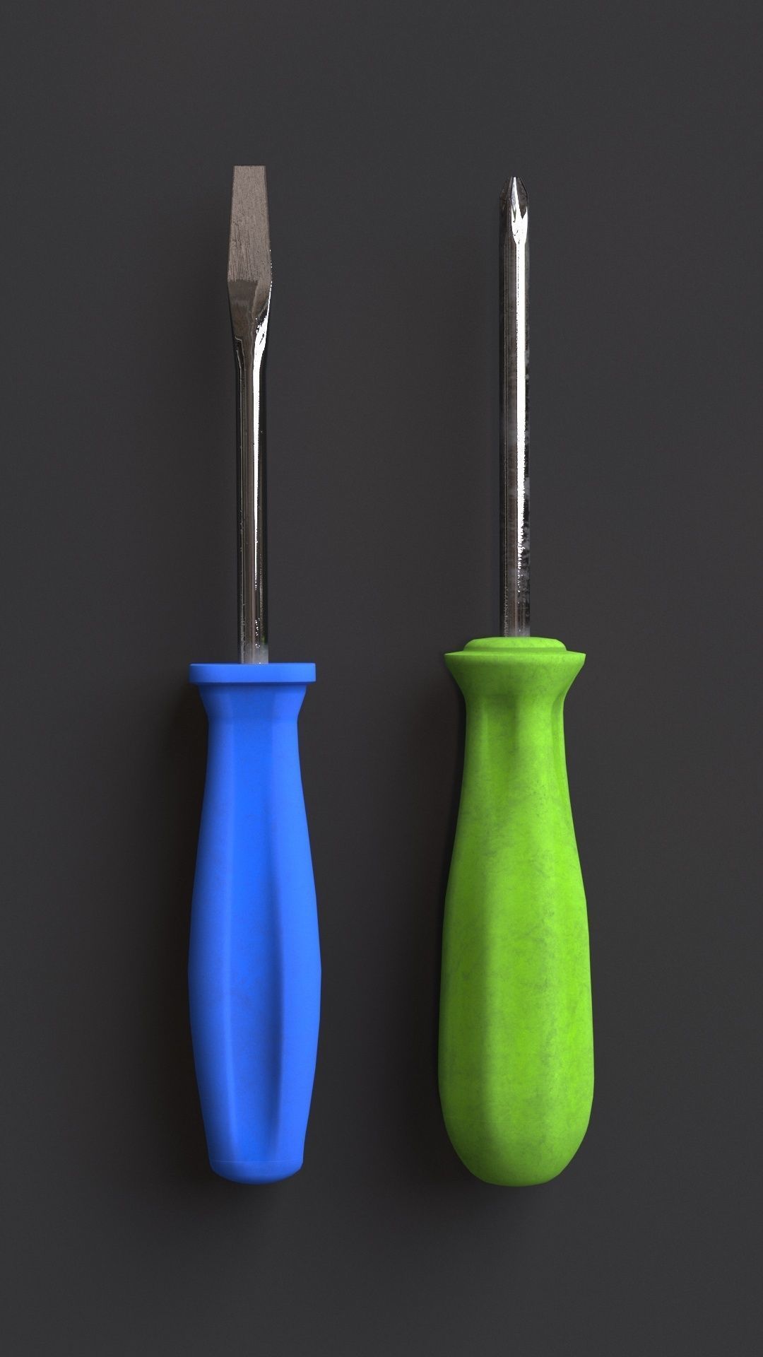 3D model Screwdrivers two VR / AR / low-poly | CGTrader