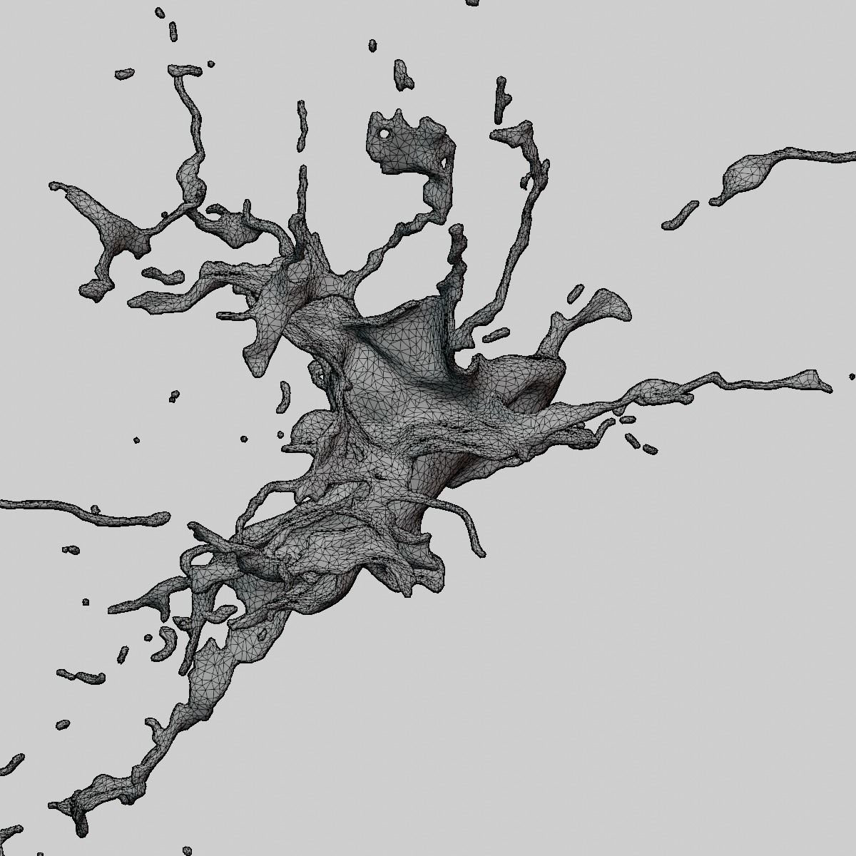 Animated Blood Splash 32 3D model animated | CGTrader