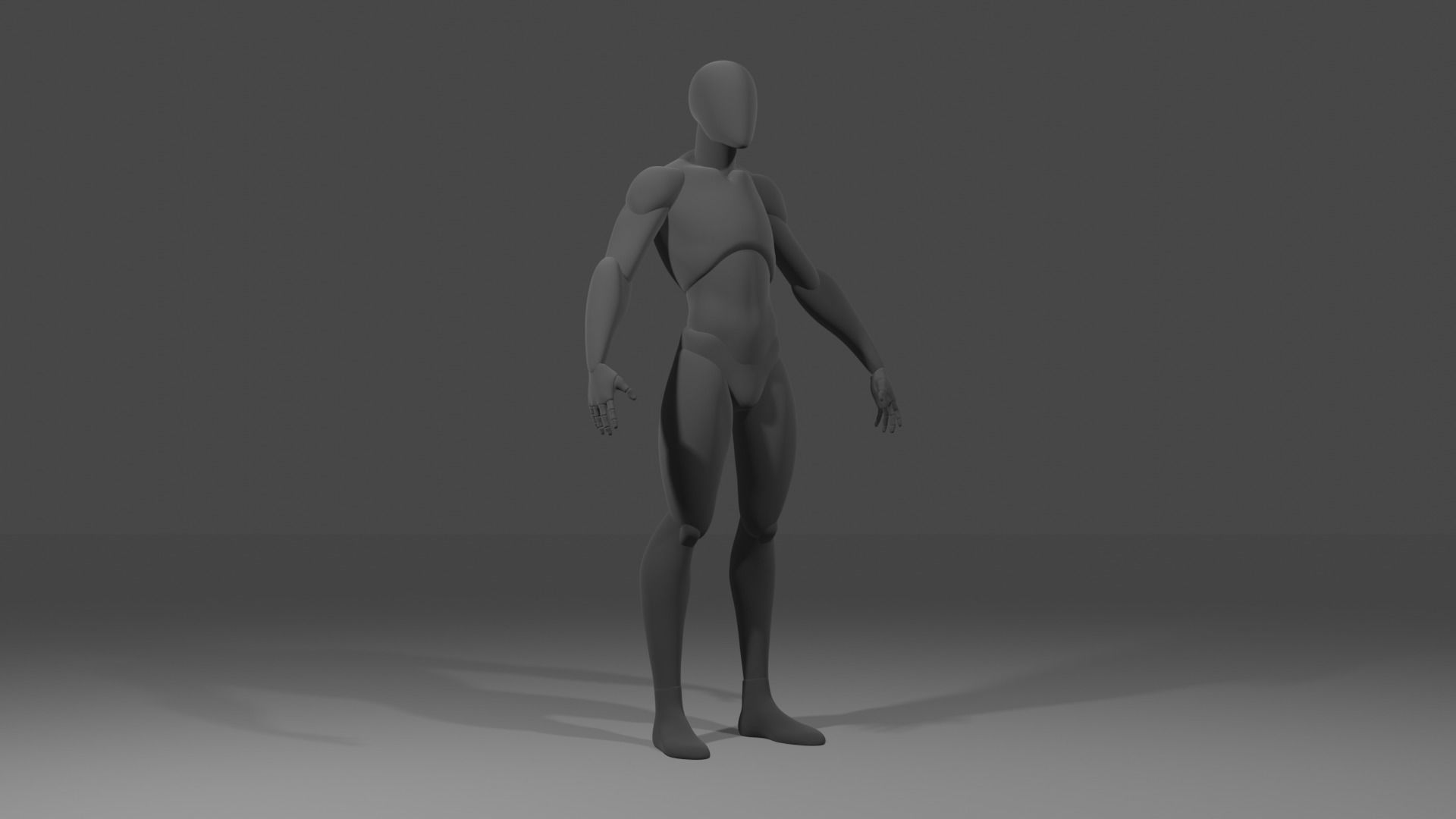 Simple Male Base Mesh 3D model | CGTrader