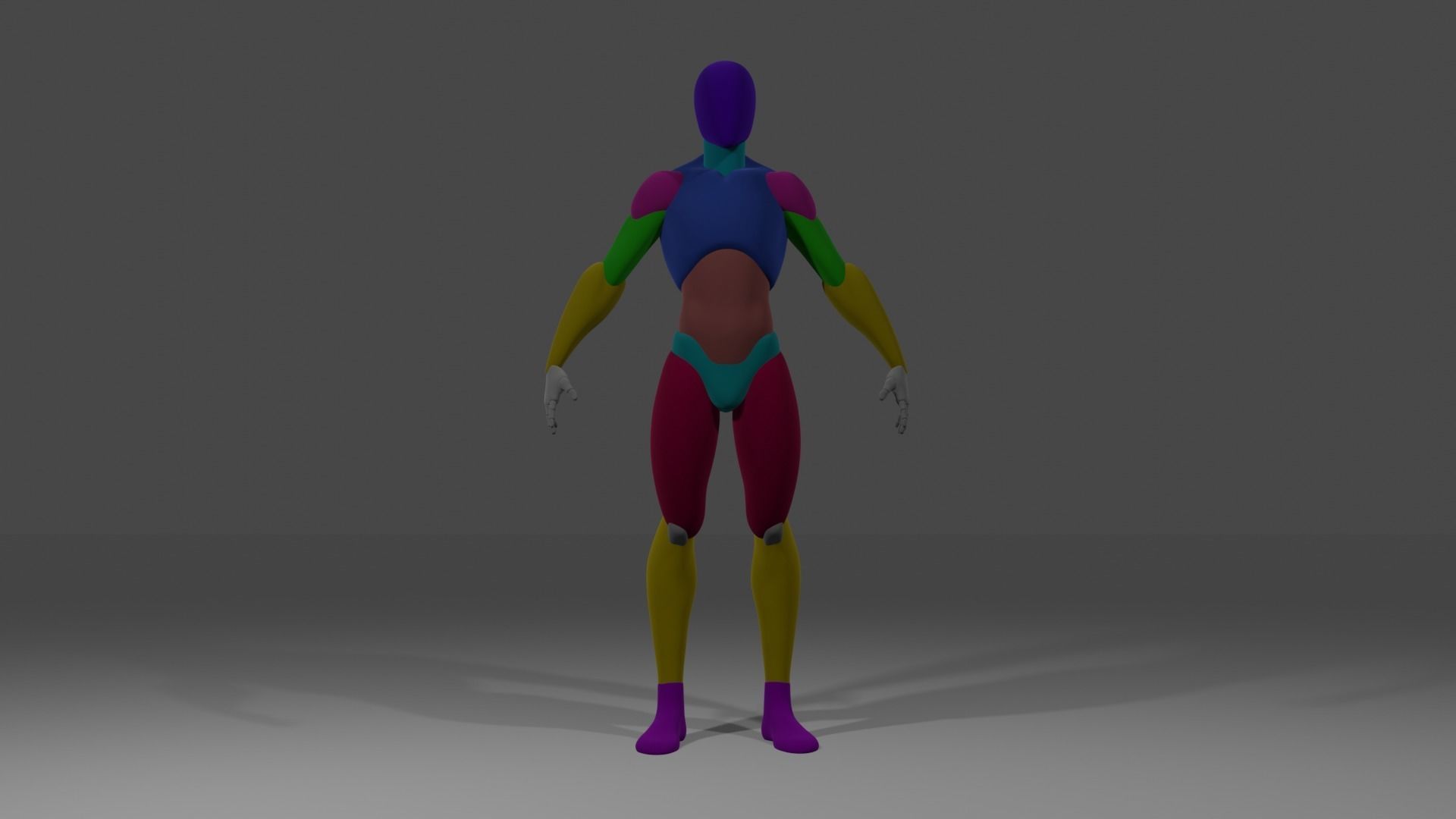 Simple Male Base Mesh 3D model | CGTrader