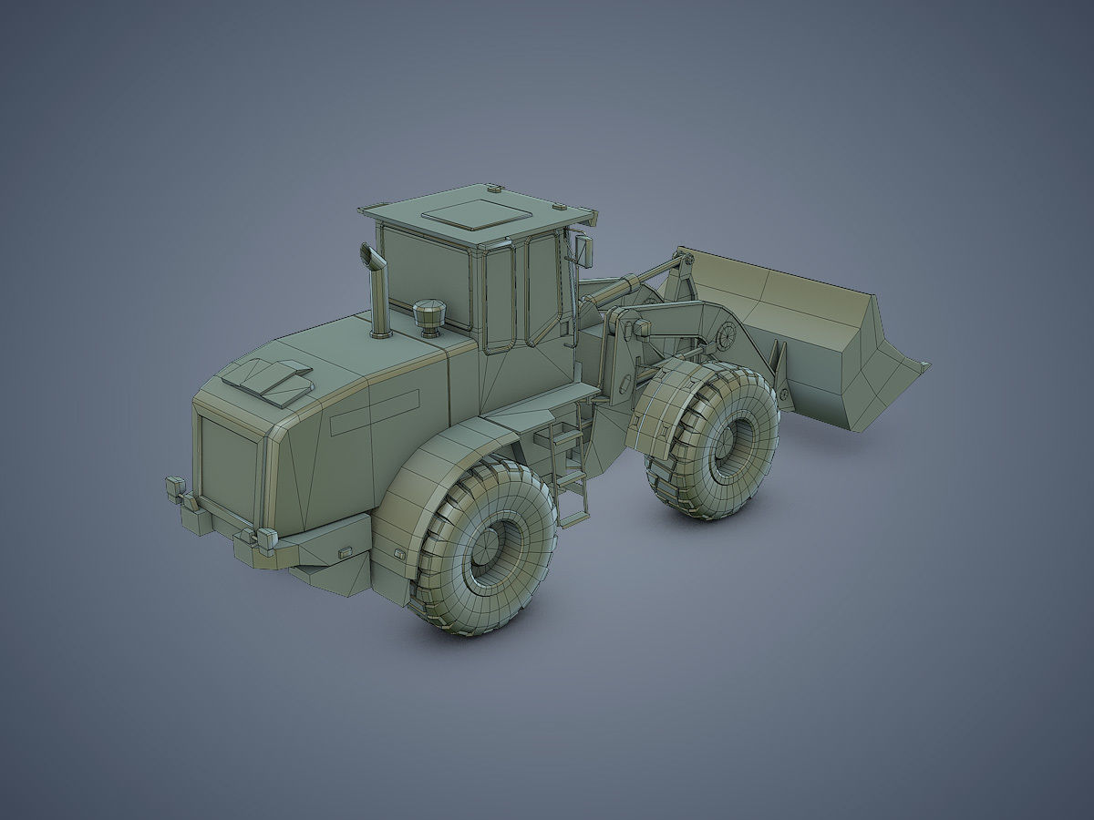 3D model Wheel Loader Rigged VR / AR / low-poly | CGTrader