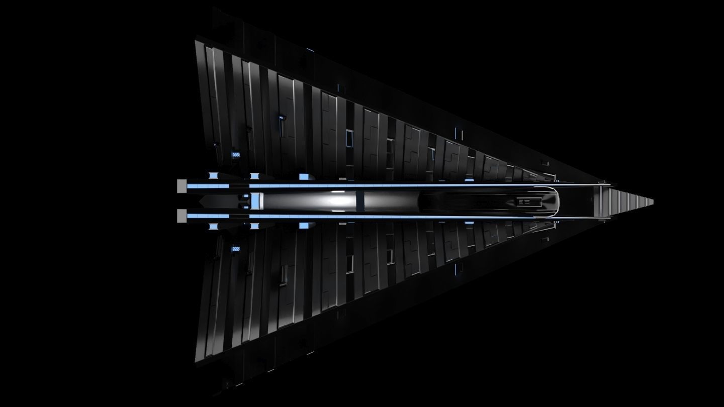 Detailed Starship 3D model scifi 3D model | CGTrader