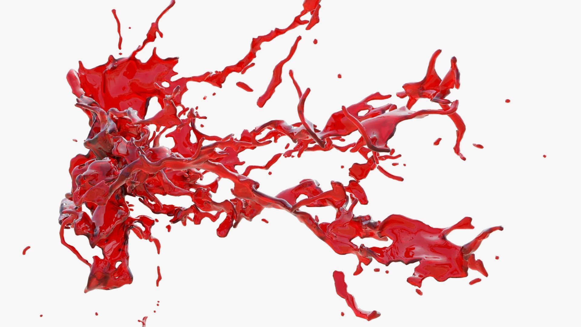 Animated Blood Splash 31 3D model | CGTrader