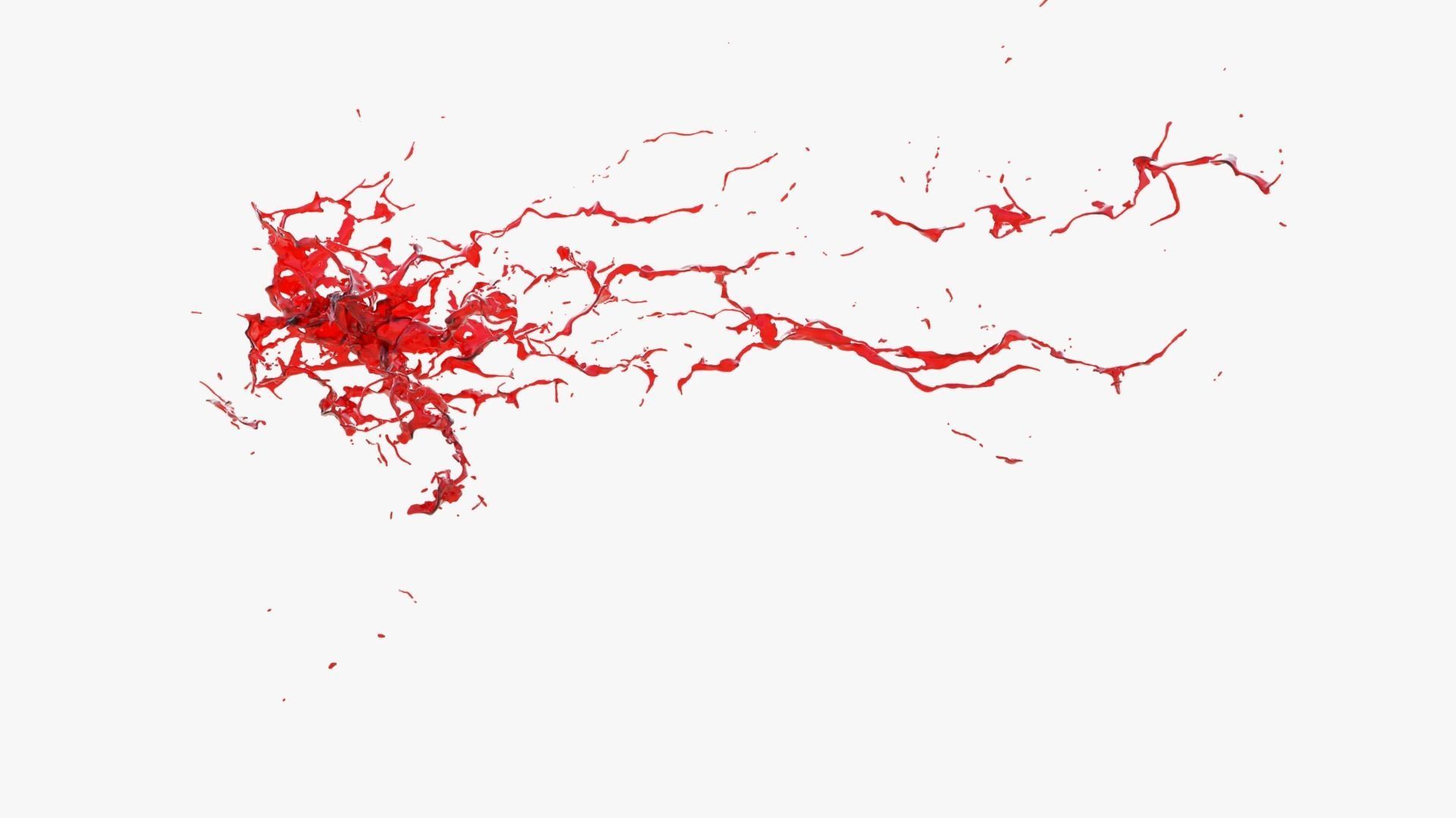 Animated Blood Splash 31 3D model | CGTrader