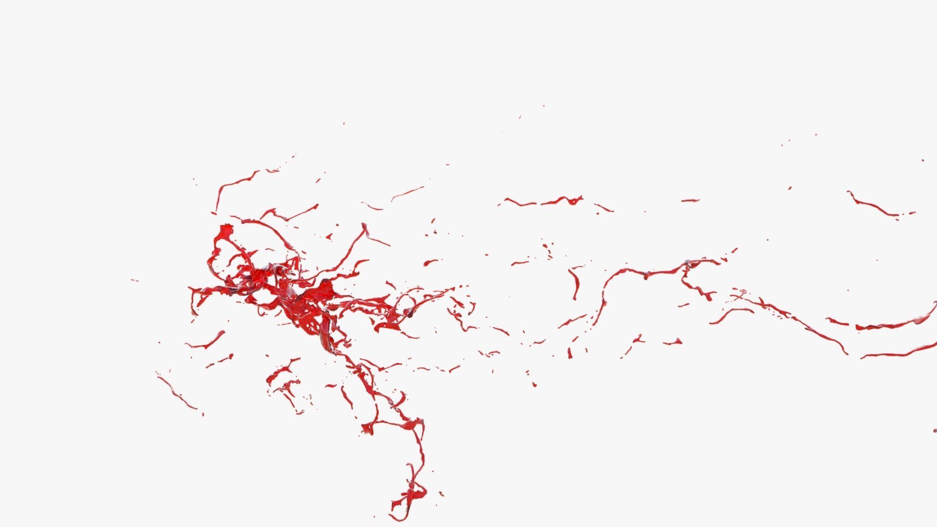 Animated Blood Splash 31 3D model | CGTrader