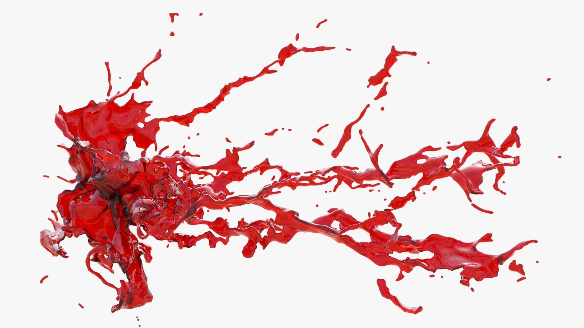 Animated Blood Splash 31 3D model | CGTrader