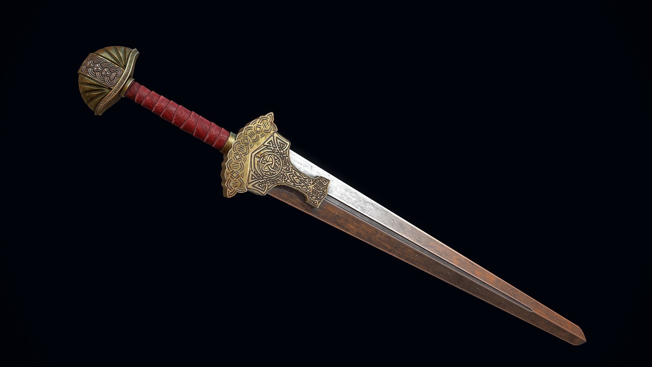 3D model The Viking Age Sword VR / AR / low-poly | CGTrader
