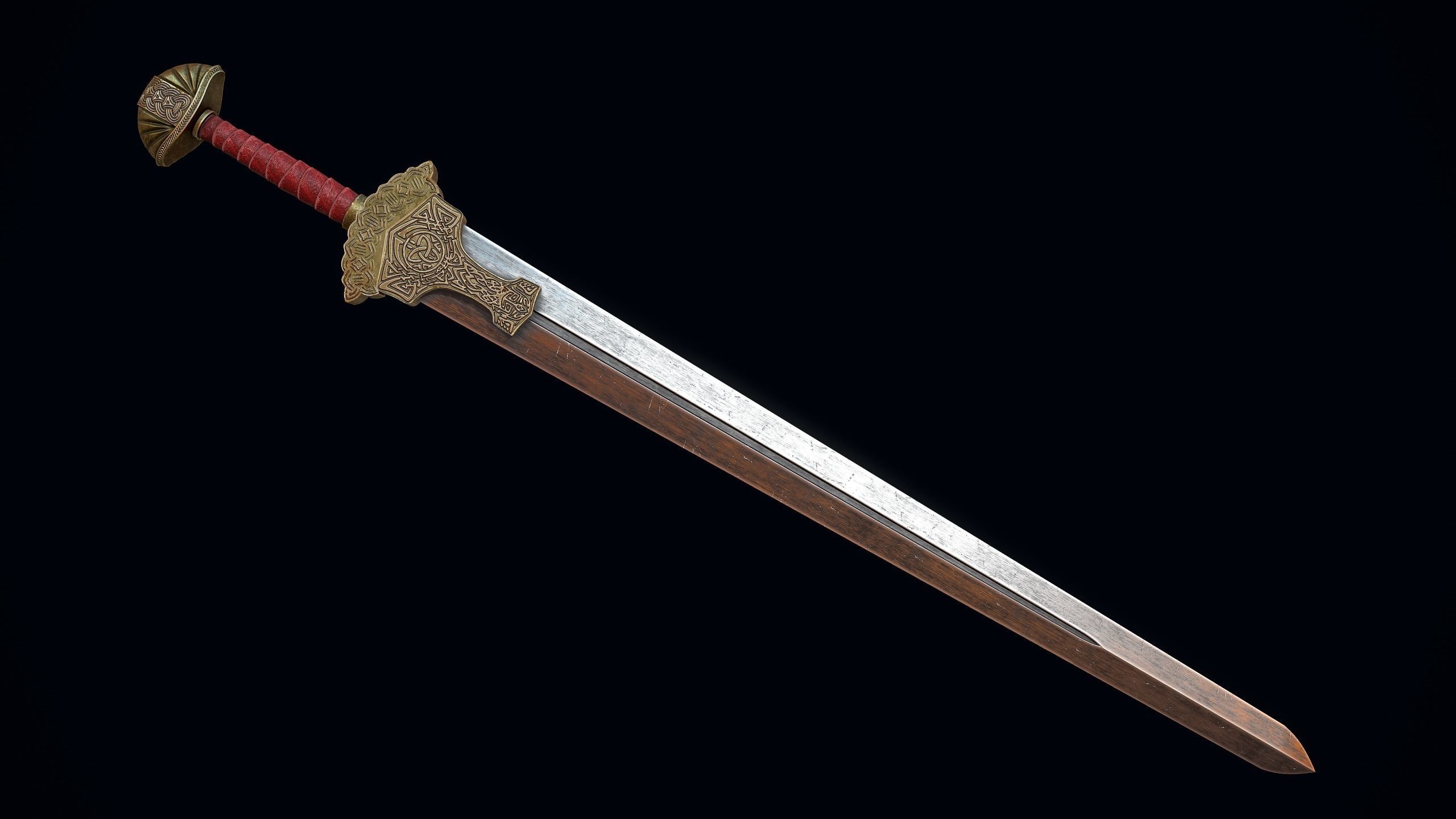 3D model The Viking Age Sword VR / AR / low-poly | CGTrader