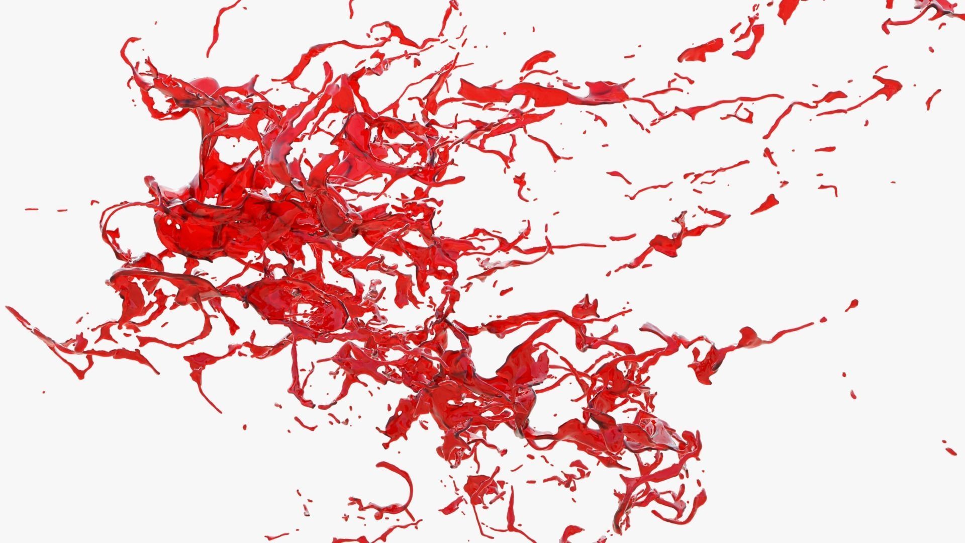 Animated Blood Splash 30 3D model | CGTrader