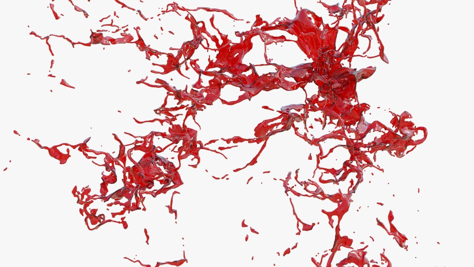 Animated Blood Splash 30 3D model | CGTrader