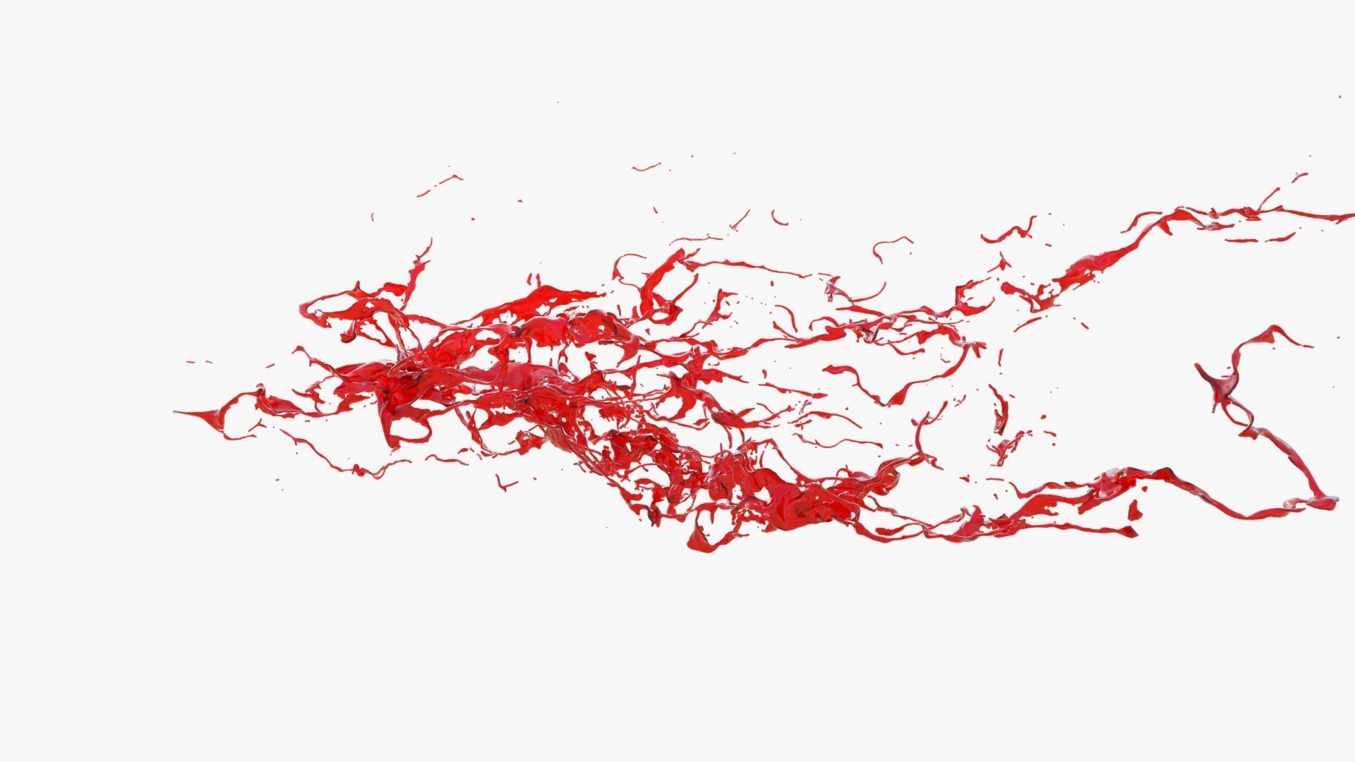 Animated Blood Splash 22 3D model animated | CGTrader