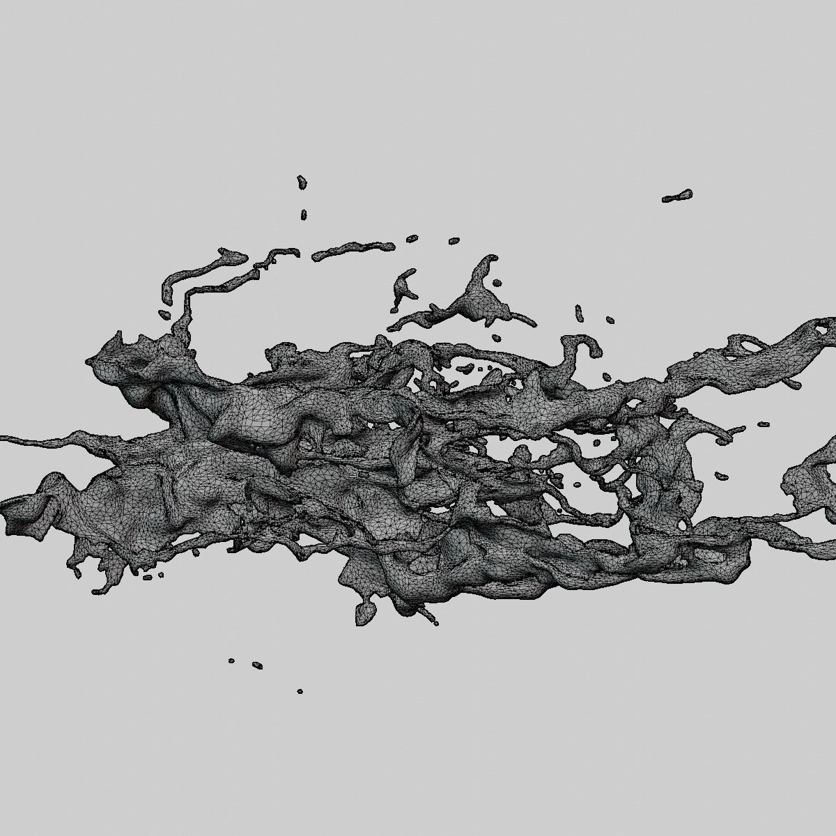 Animated Blood Splash 22 3D model animated | CGTrader