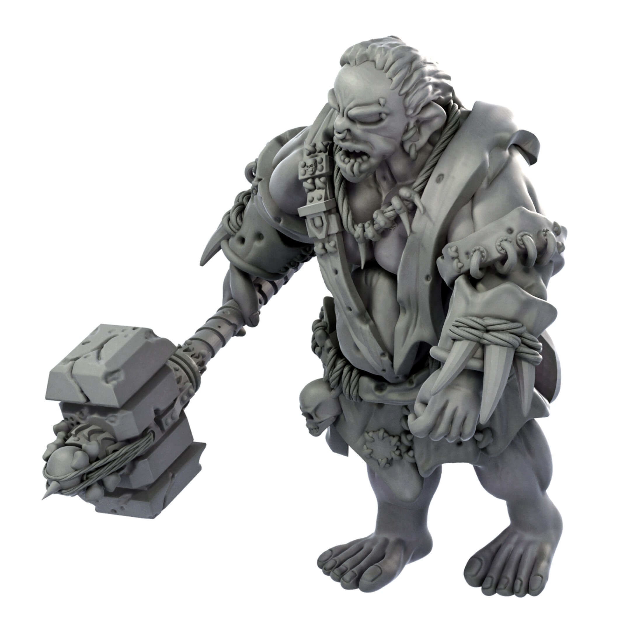dnd Multiple Ogre Miniatures Fantasy Resin Prints 3D model 3D printable ...