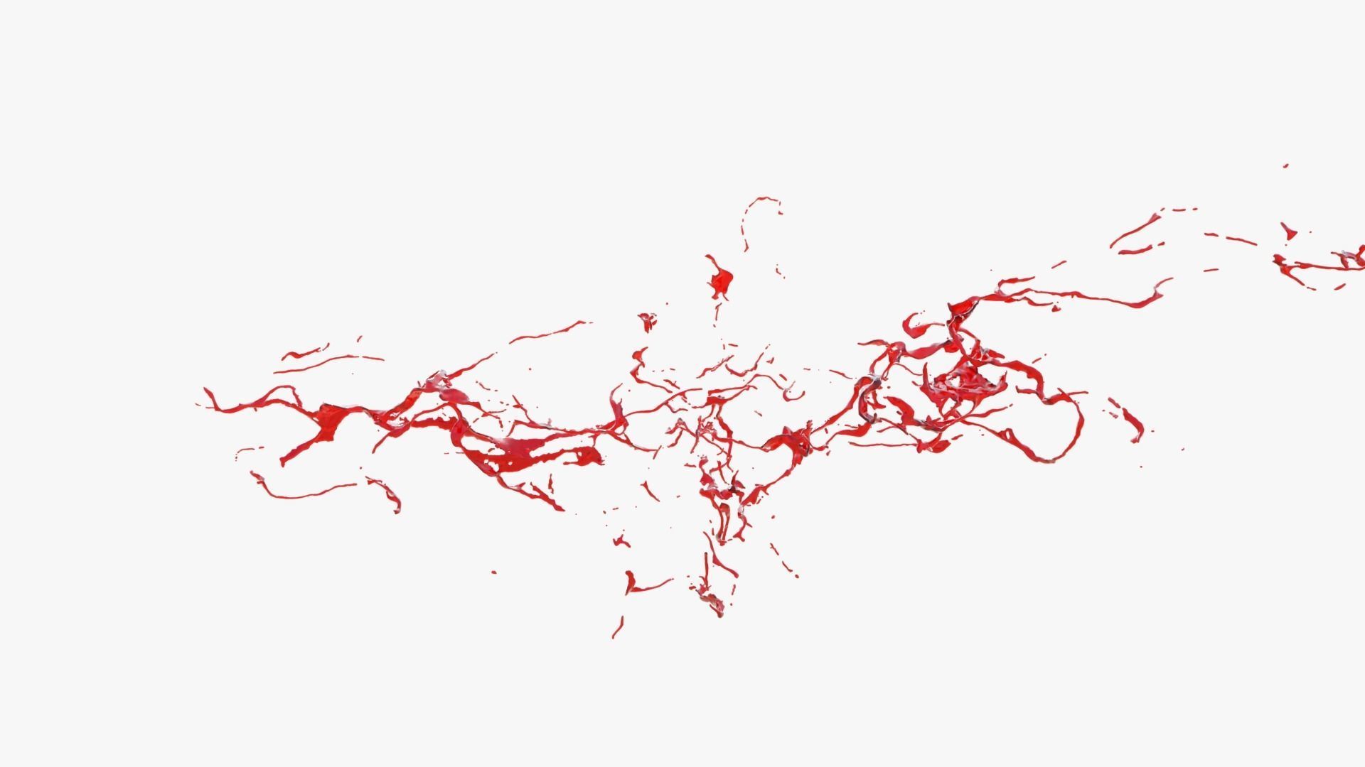Animated Blood Splash 21 3D model animated | CGTrader