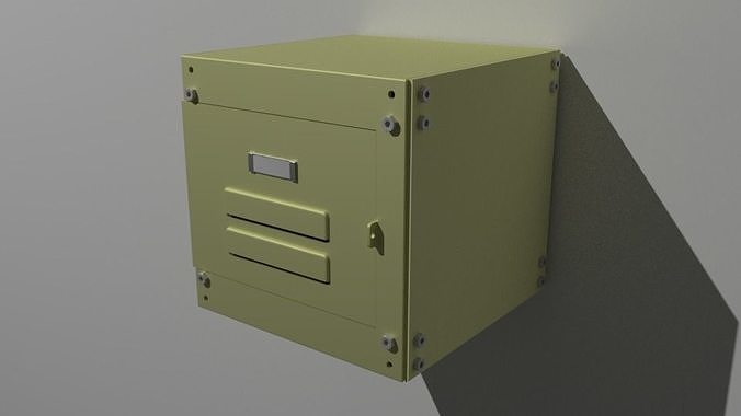 Wall locker free 3D model | CGTrader