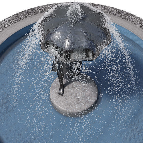 Rain Man Fountain 3D model | CGTrader