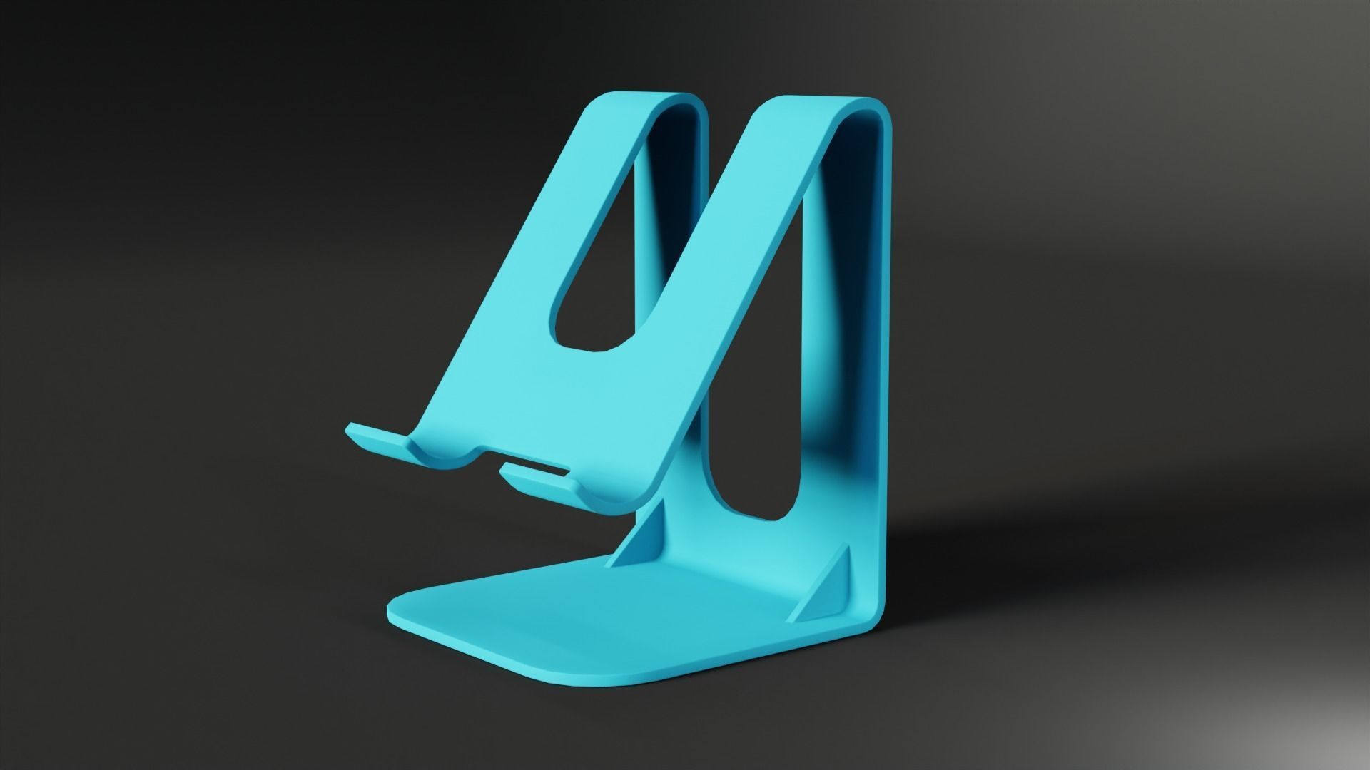 Sleek 3D Printable Phone Stand 3D model 3D printable | CGTrader