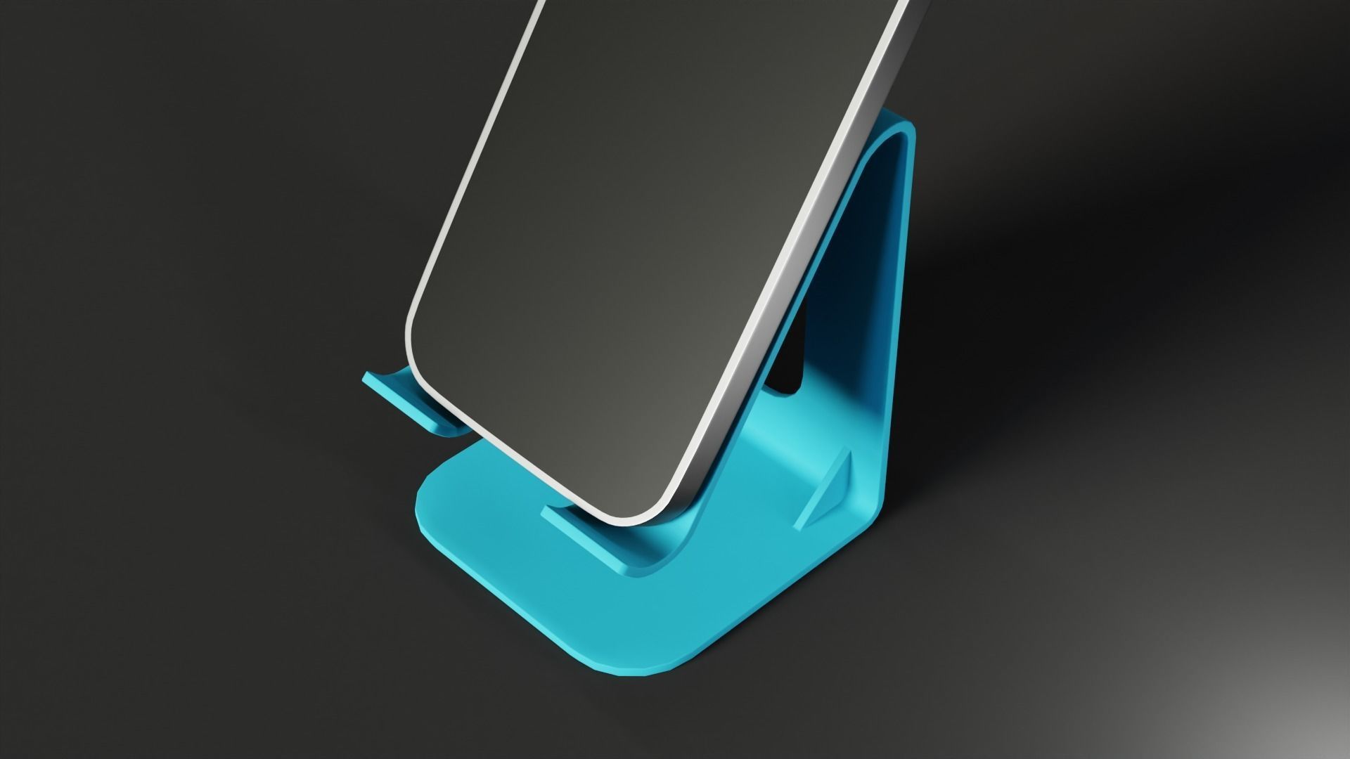 Sleek 3D Printable Phone Stand 3D model 3D printable | CGTrader