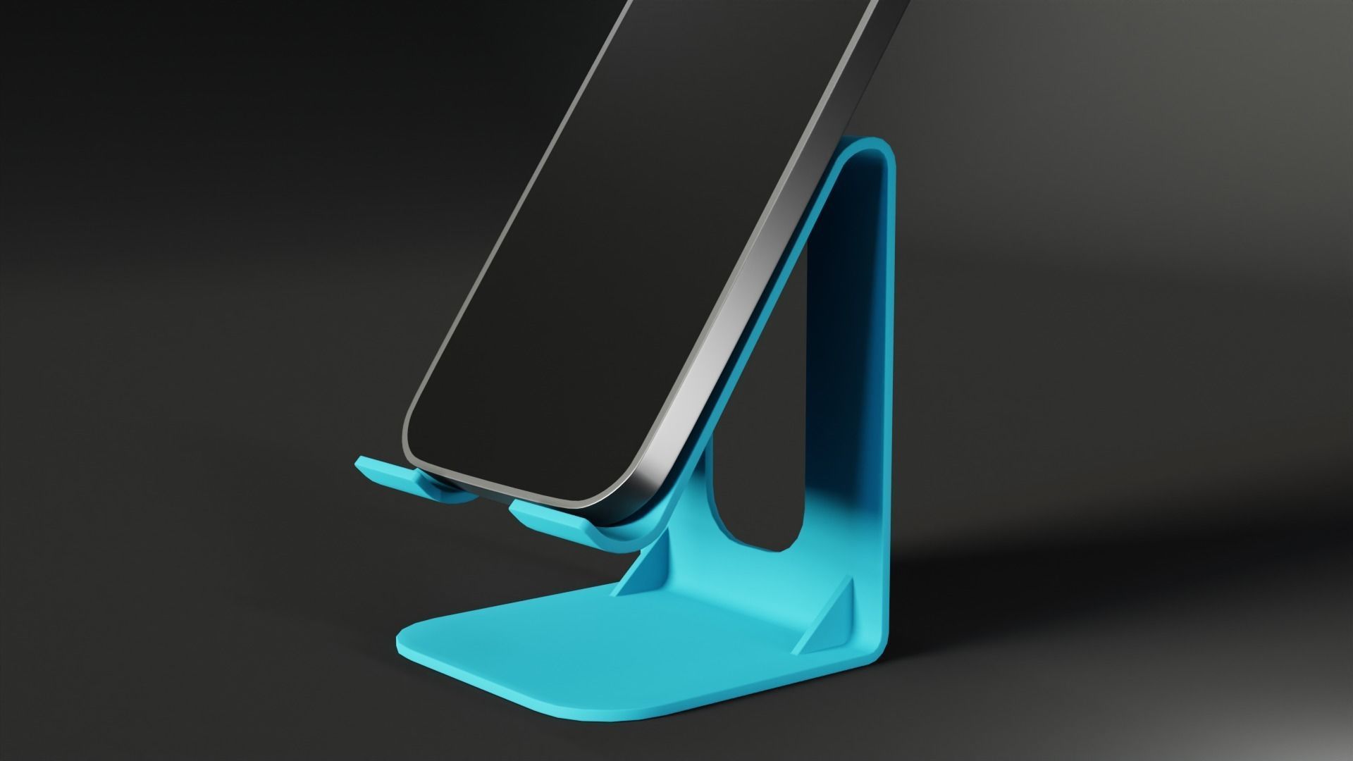 Sleek 3D Printable Phone Stand 3D model 3D printable | CGTrader