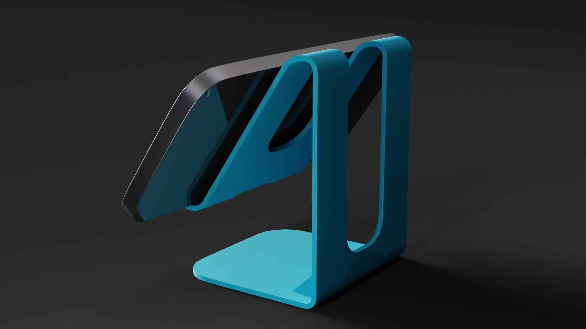Sleek 3D Printable Phone Stand 3D model 3D printable | CGTrader