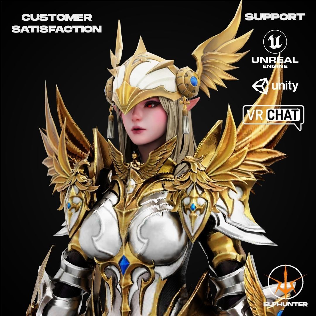 3D model EXCLUSIVE ELF HUNTER EDITION RIGGED CHARACTER ELF WARRIOR VR ...