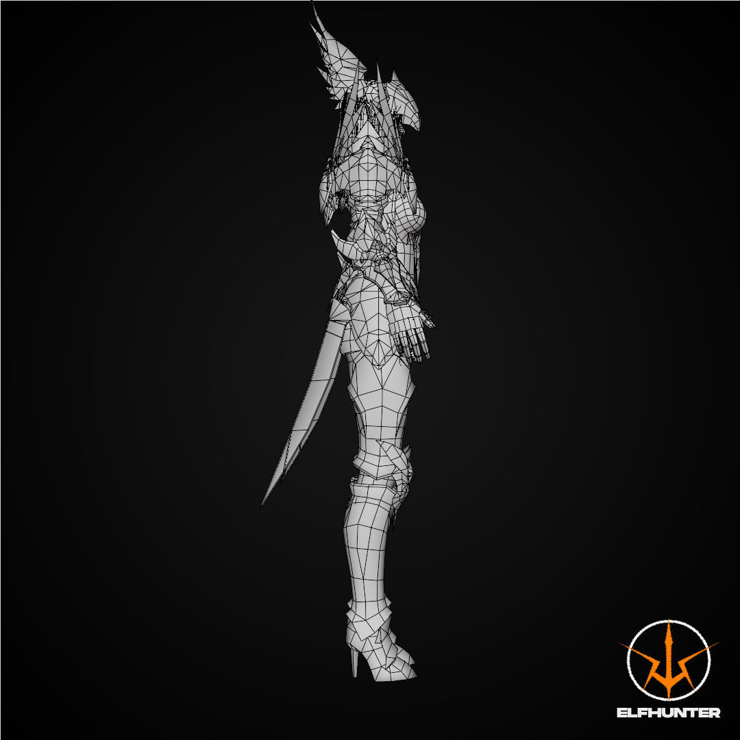 3D model EXCLUSIVE ELF HUNTER EDITION RIGGED CHARACTER ELF WARRIOR VR / AR / low-poly | CGTrader