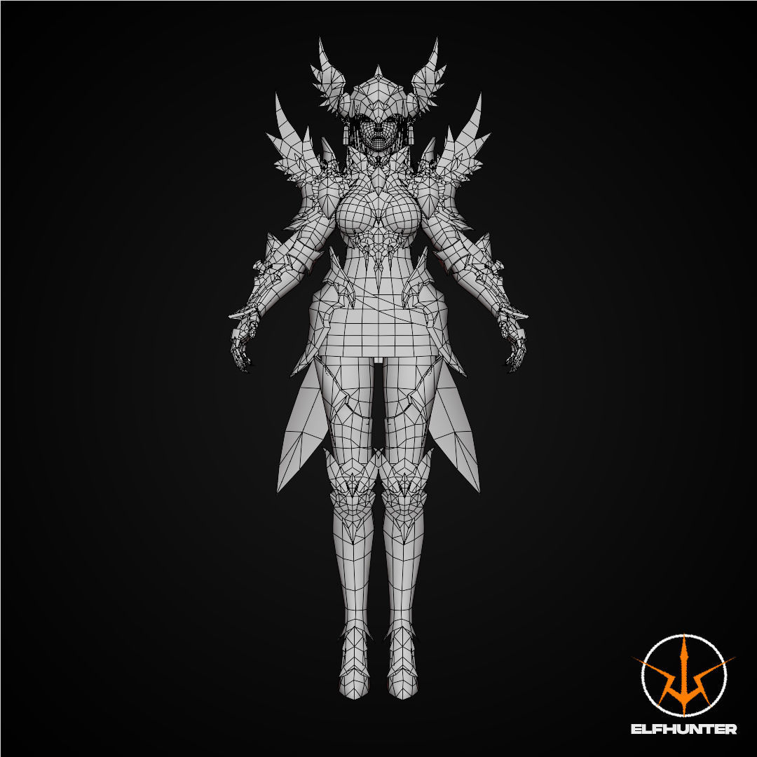 3D model EXCLUSIVE ELF HUNTER EDITION RIGGED CHARACTER ELF WARRIOR VR ...