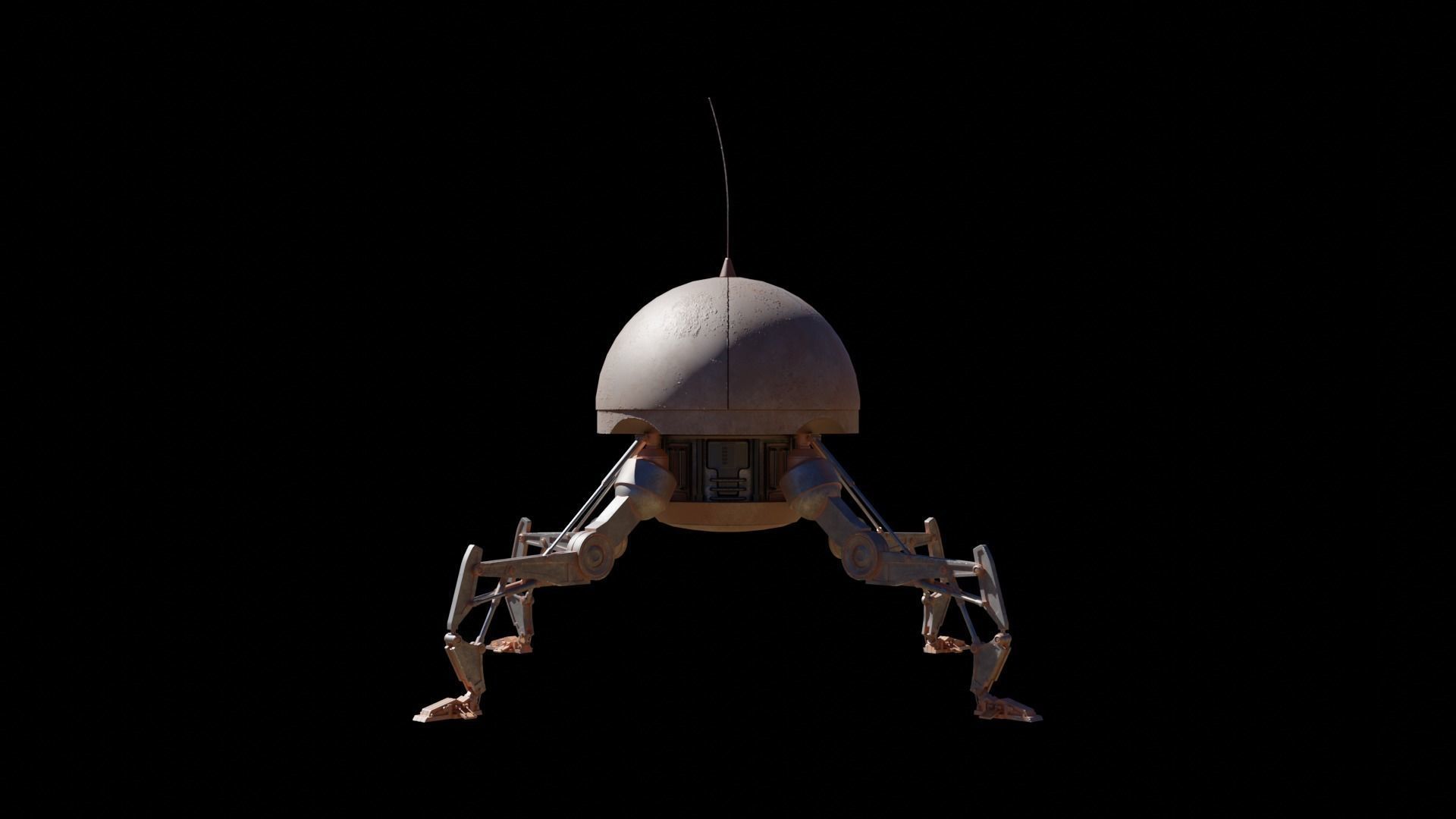3D model Dwarf Spider Droid VR / AR / low-poly | CGTrader