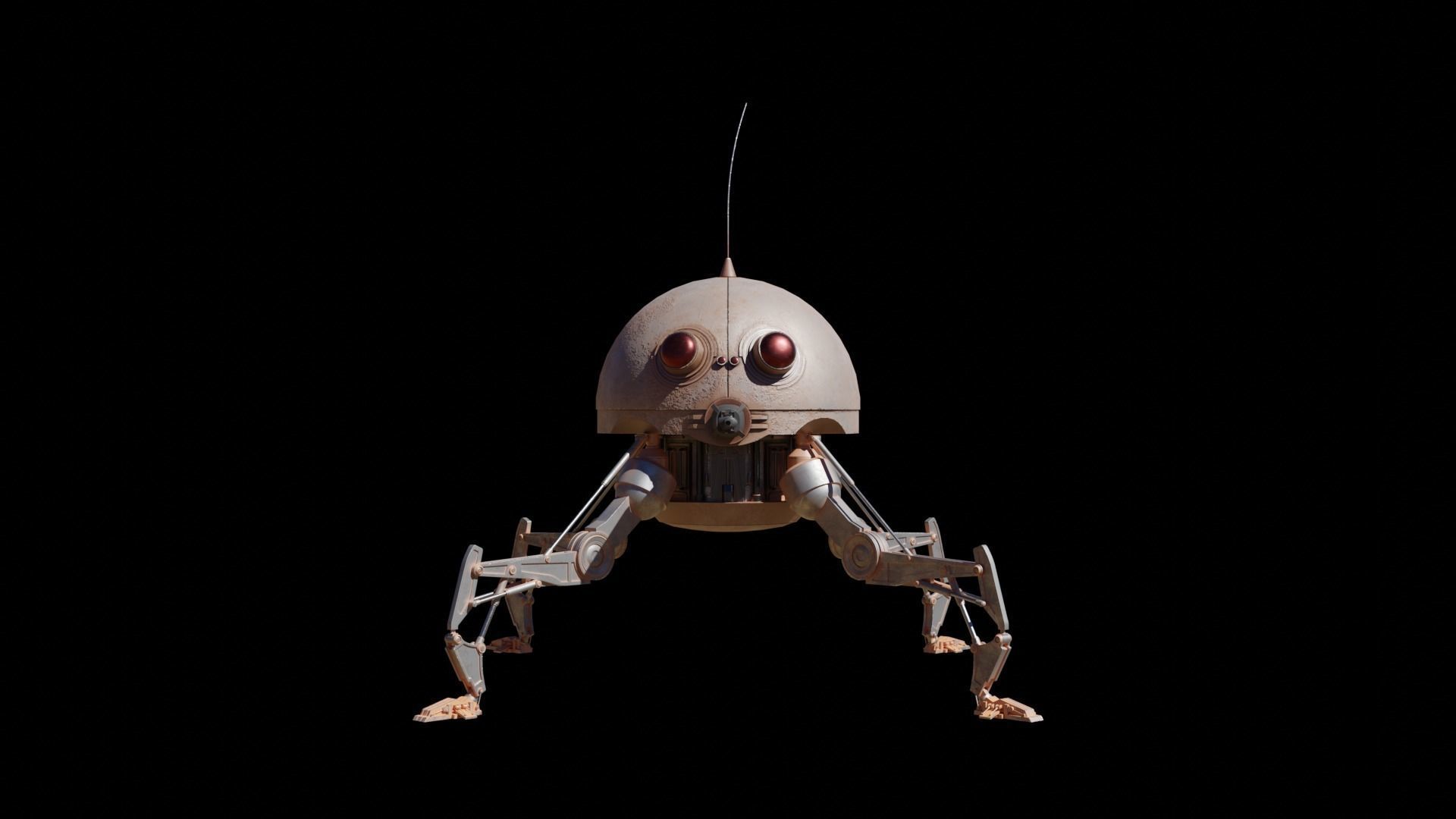 3D model Dwarf Spider Droid VR / AR / low-poly | CGTrader