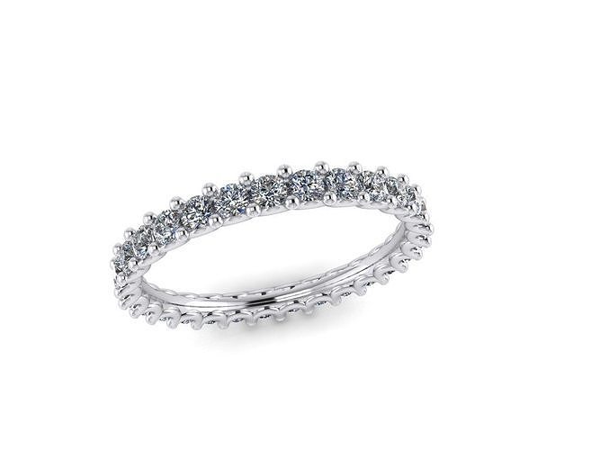 U setting eternity ring 3D model 3D printable | CGTrader