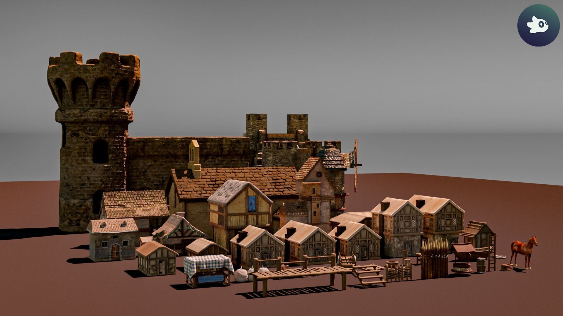 3D model Medieval Asset Pack VR / AR / low-poly | CGTrader