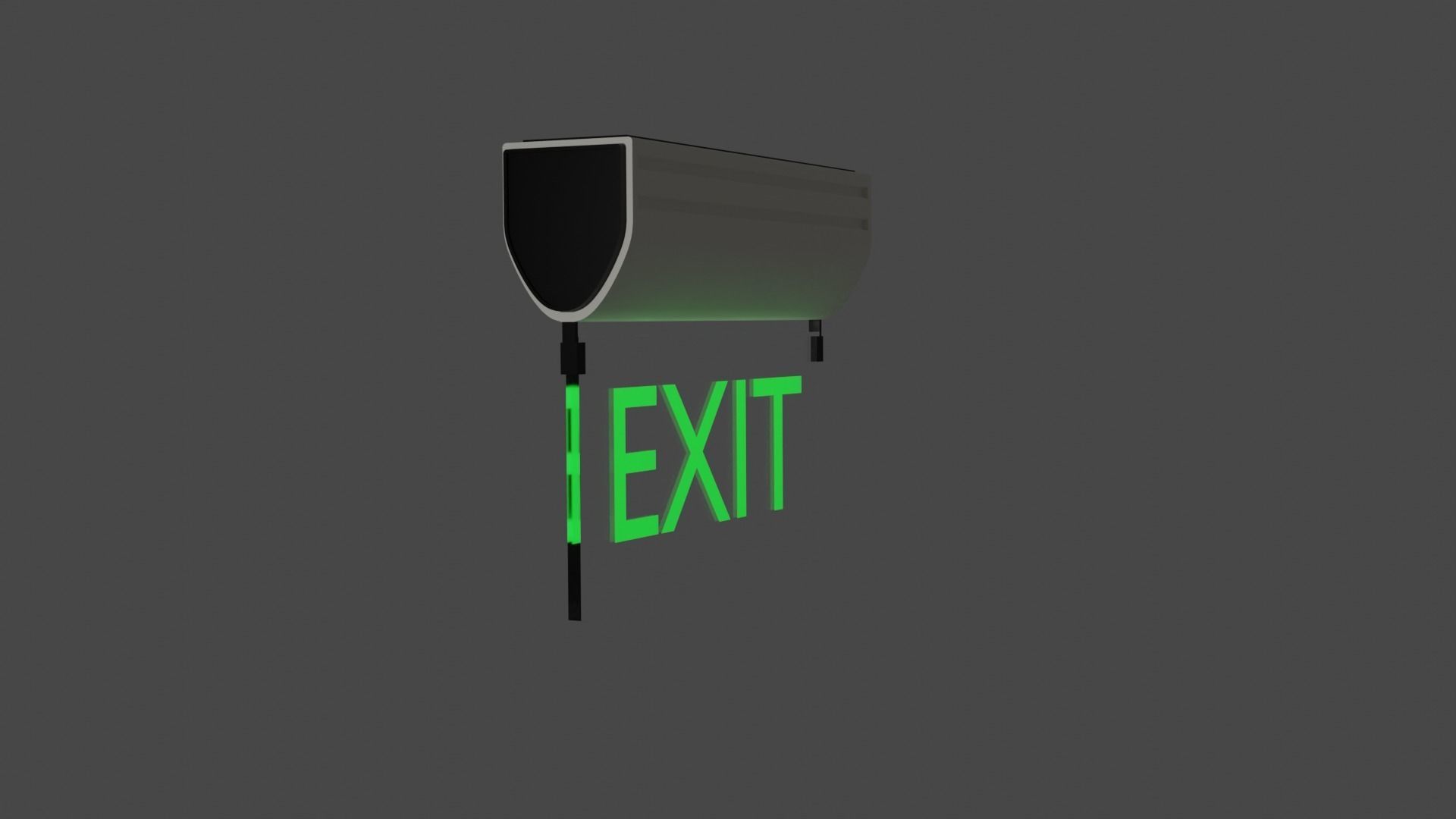 Exit Sign 3D model | CGTrader