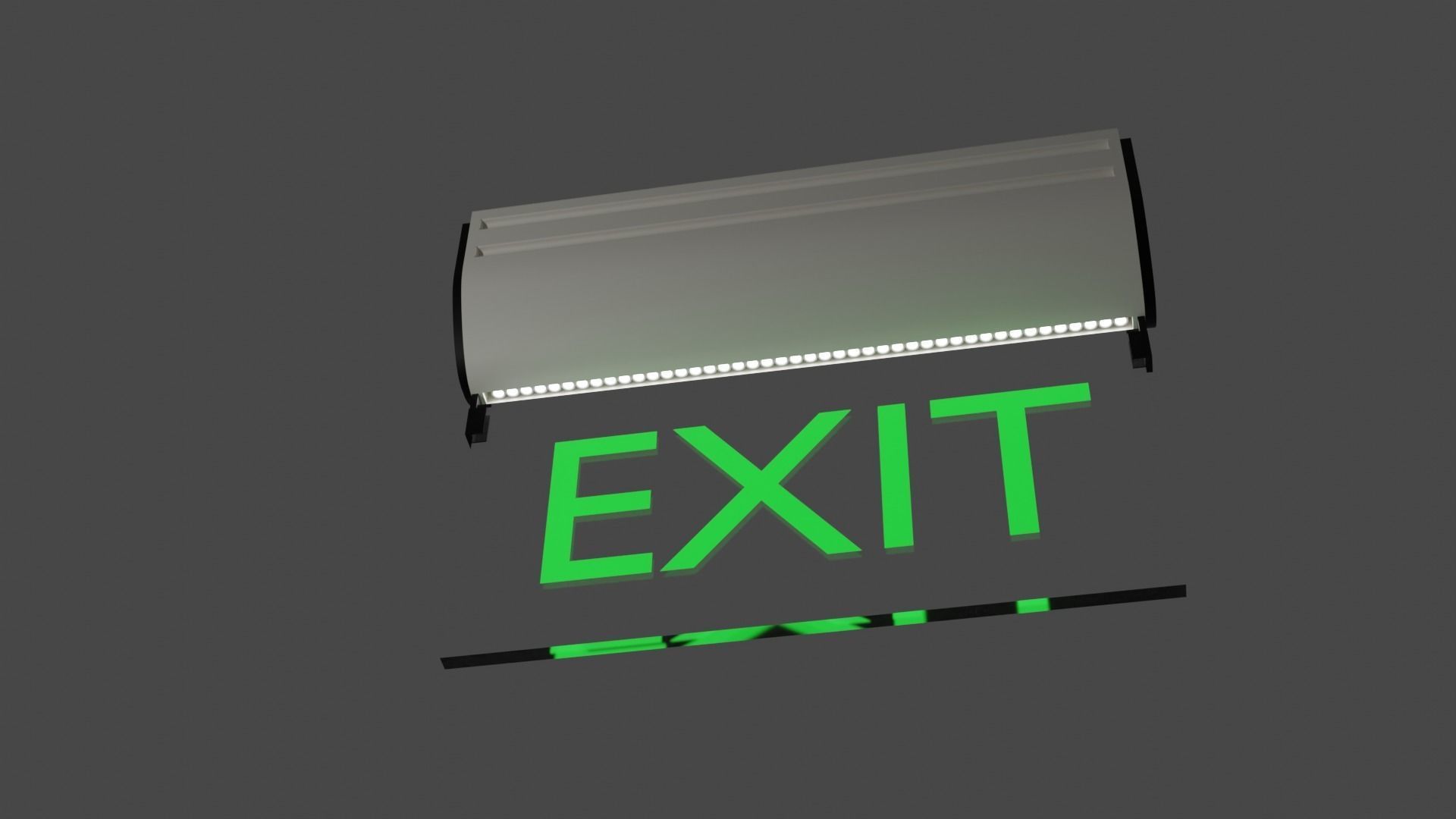Exit Sign 3D model | CGTrader