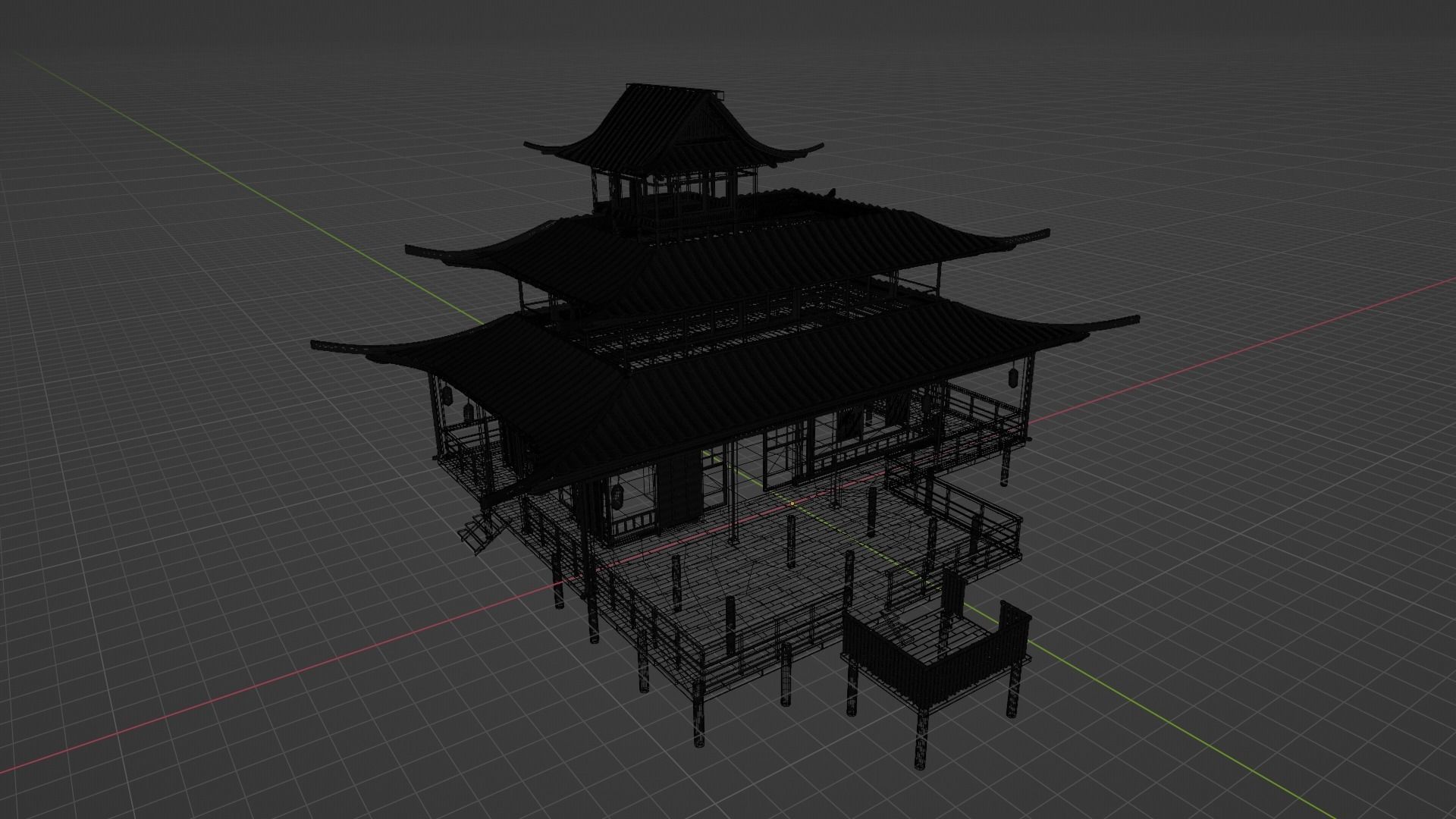 Japanese House 3D model | CGTrader