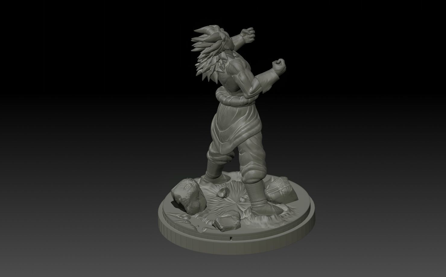 Broly Anime base form 3D model 3D printable | CGTrader